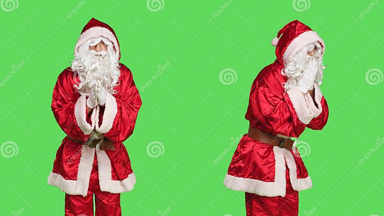 Saint Nick Character Praying on Camera Stock Photo - Image of nick ... Saint Nick Character Praying on Camera Stock Photo - Image of nick ...
