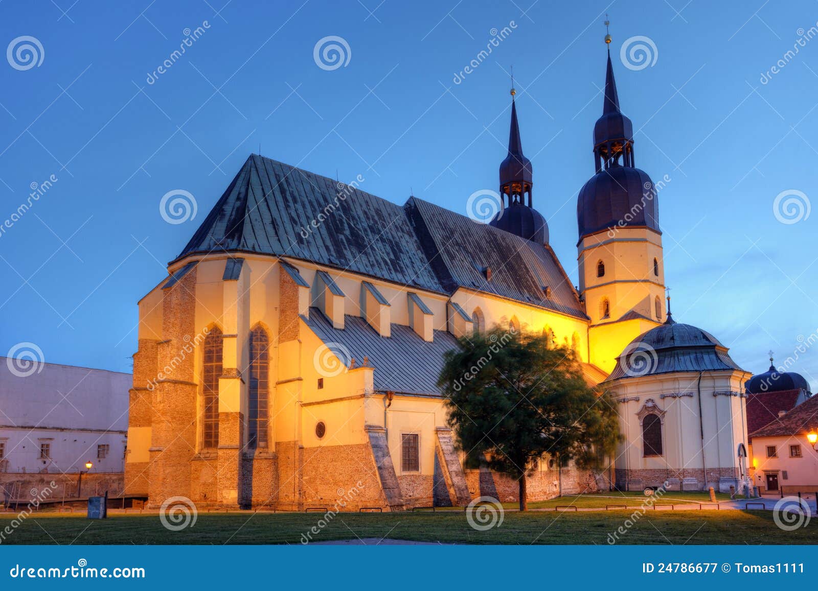 Saint Nicolas Church in Trnava, Slovakia Stock Image - Image of ...