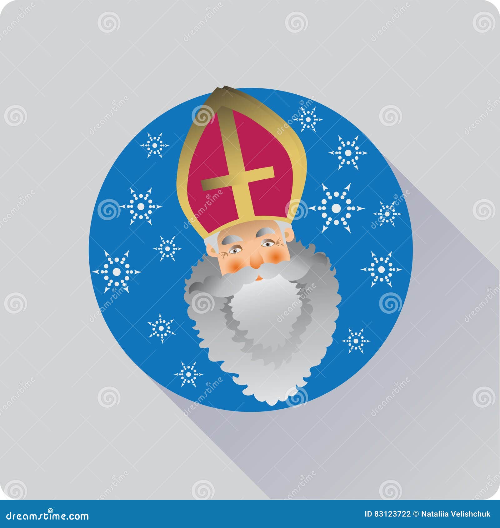 Saint Nicolas. Icon stock vector. Illustration of icon - 83123722