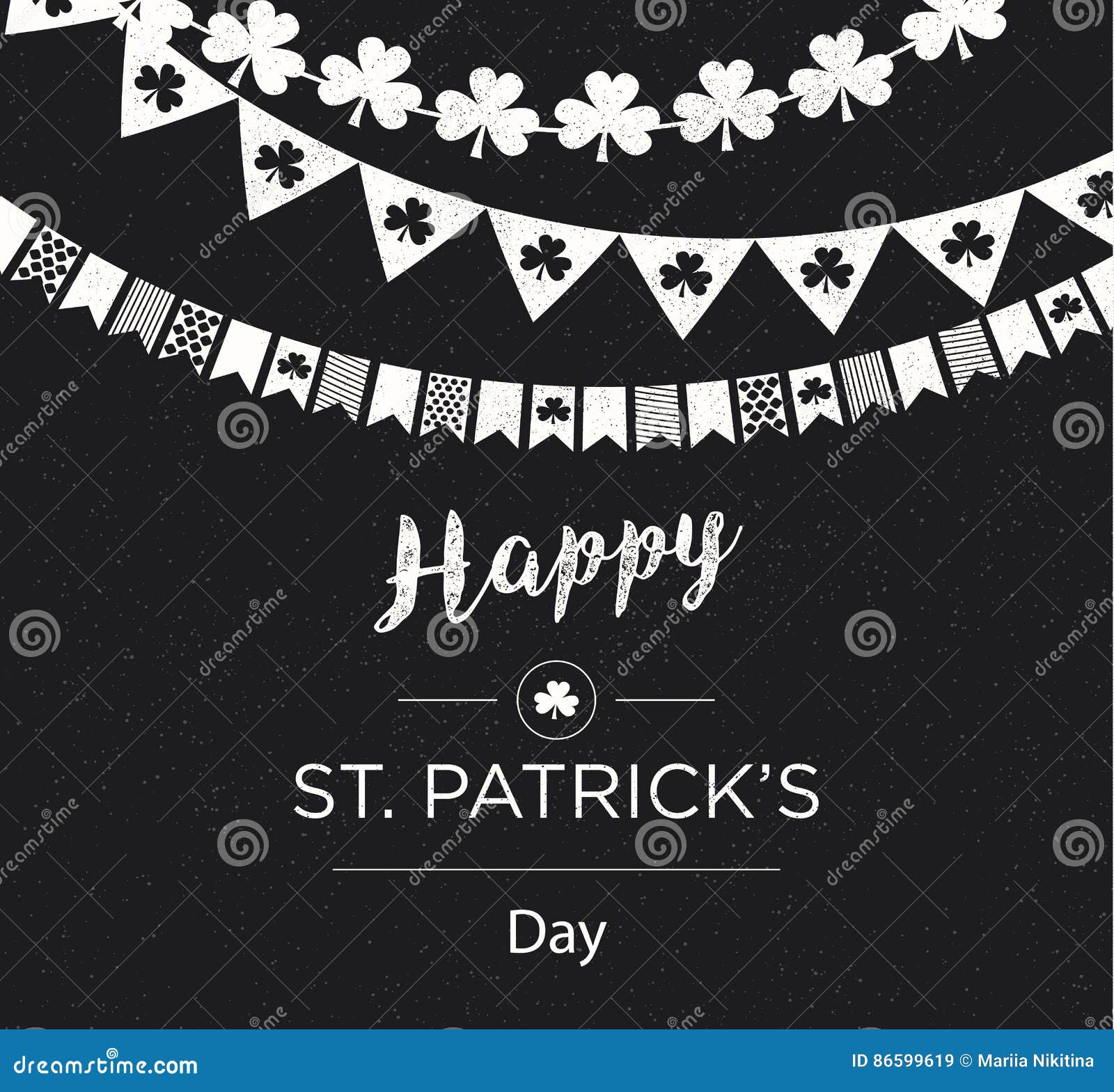 Saint Patrick banner stock vector. Illustration of cute - 86599619