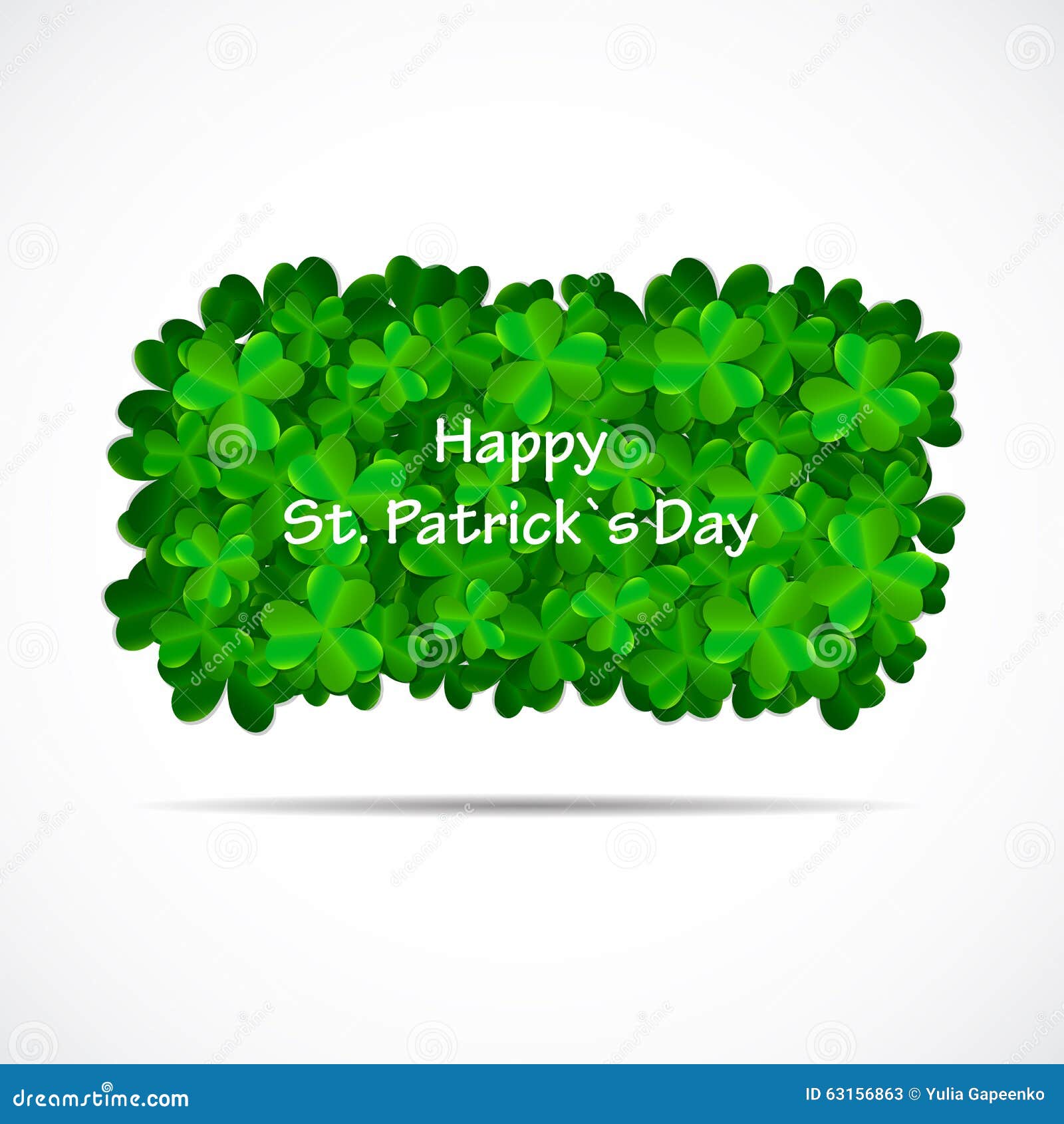 Saint Patrick Day Background Vector Illustration Stock Vector