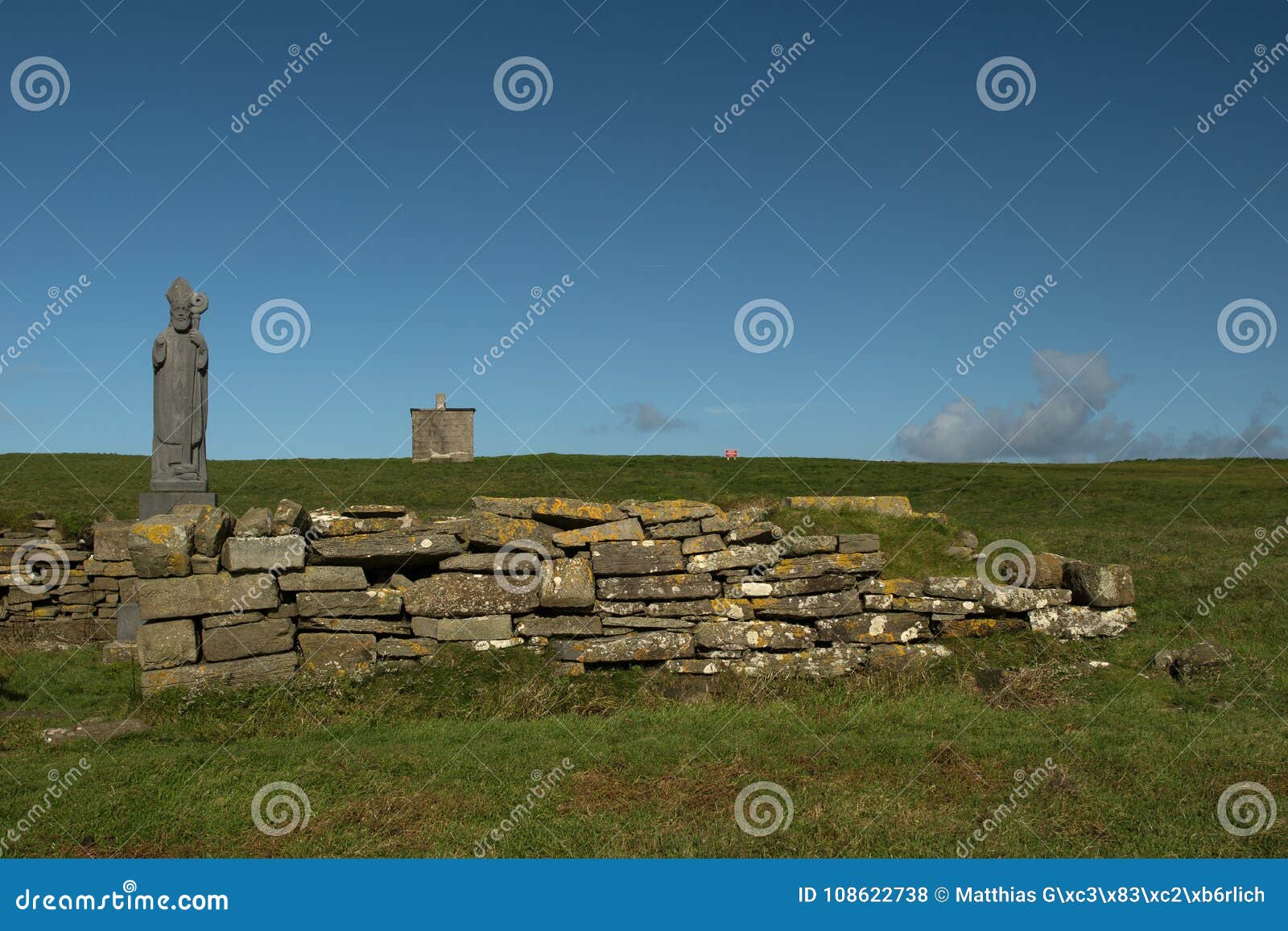 Downpatrick Head Sign, County Mayo, Wild Atlantic Way, Ireland. Royalty ...