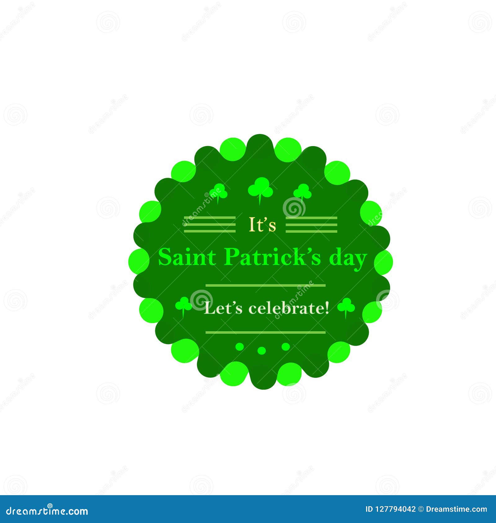 Saint patrick logo stock illustration. Illustration of patrick - 127794042