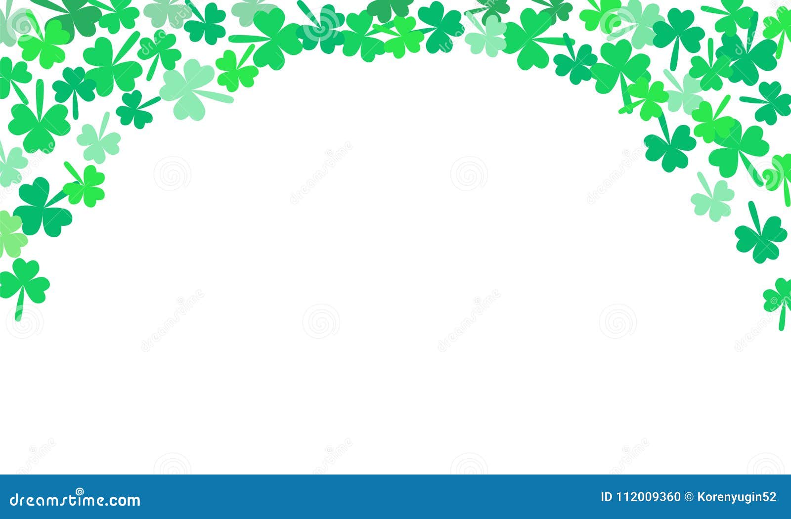 Saint Patricks Day Falling Shamrocks Vector Background Stock Vector ...