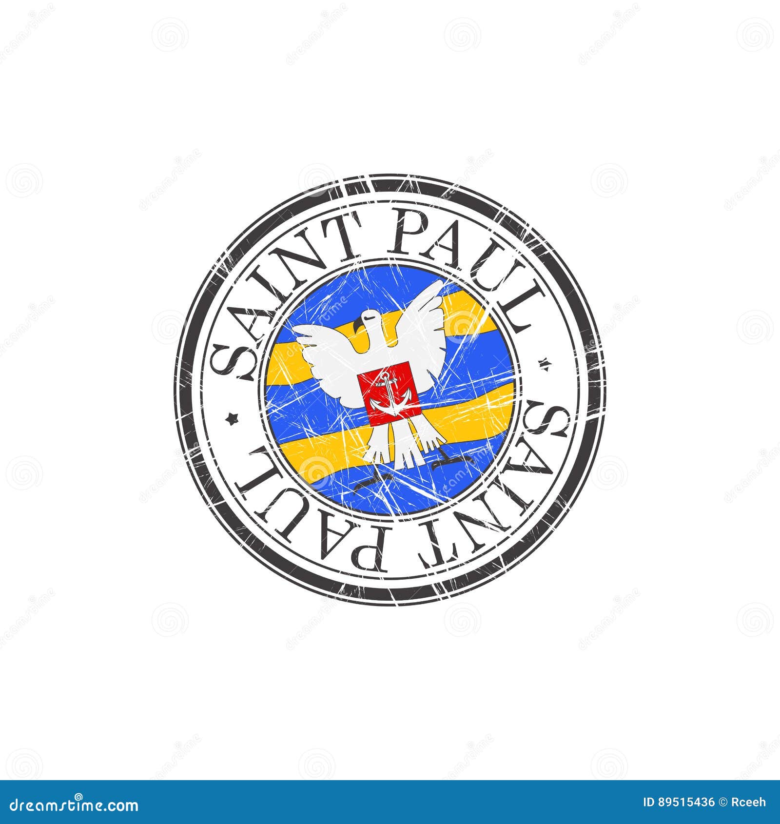 Saint Paul city stamp stock vector. Illustration of dirty - 89515436