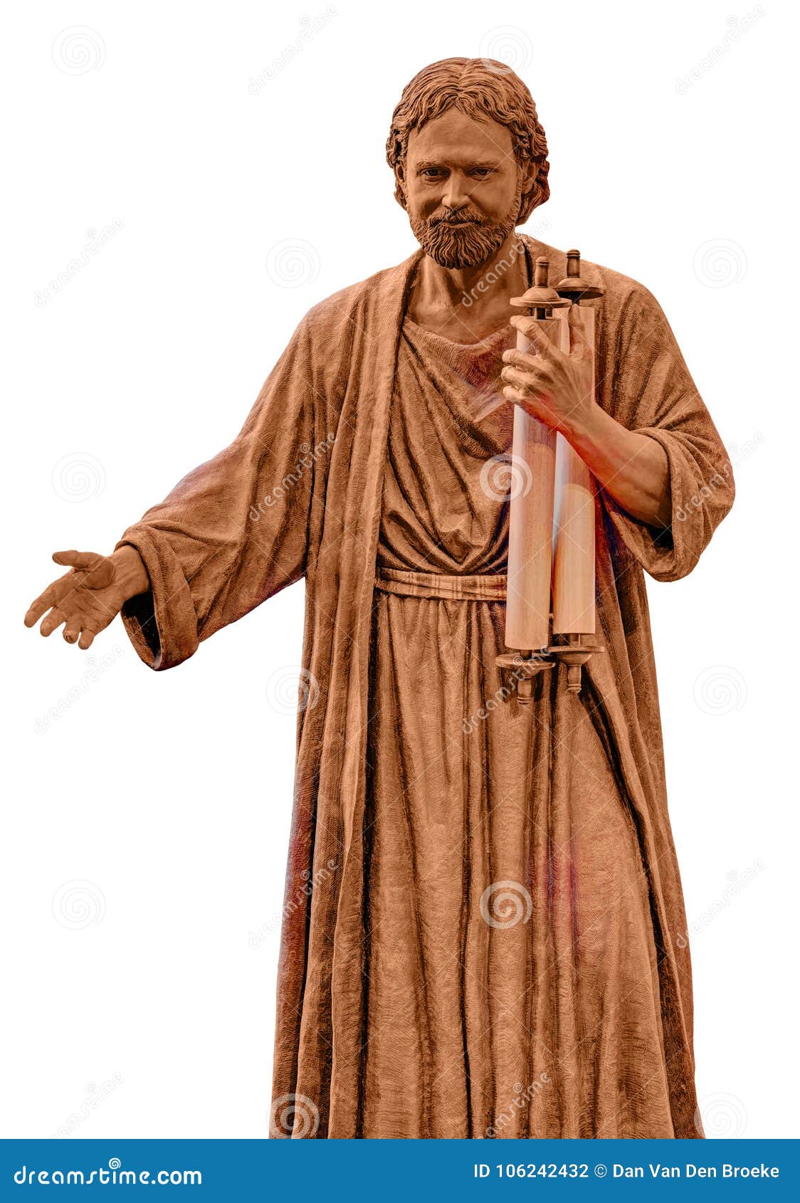 Saint Paul statue isolated stock photo. Image of catholicism - 106242432