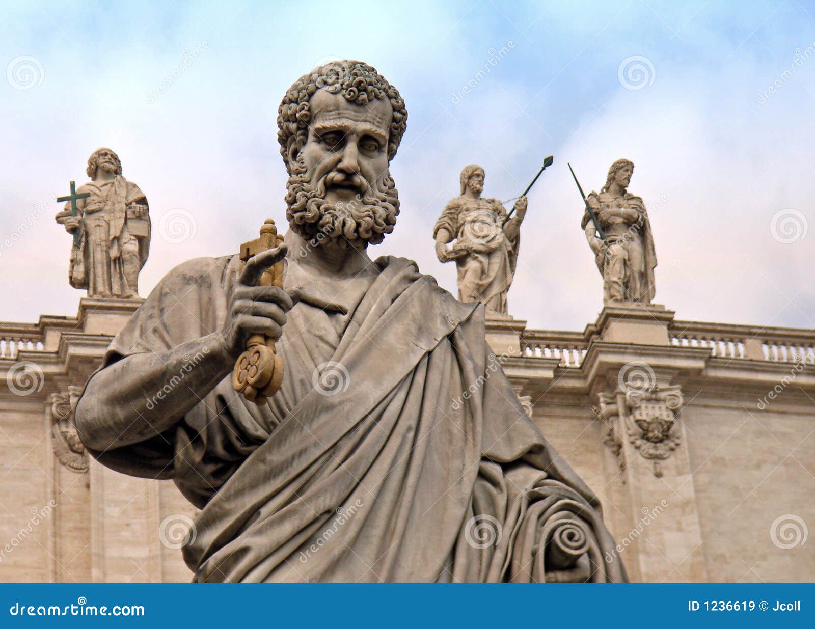 Saint Peter stock image. Image of apostle, square, keys - 1236619