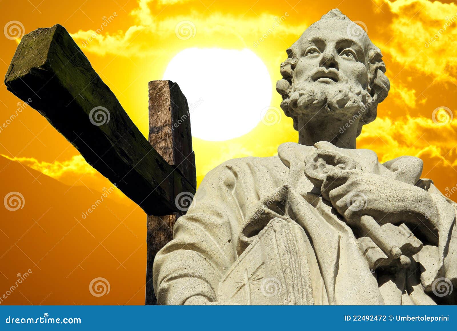 Saint peter stock illustration. Illustration of christ - 22492472