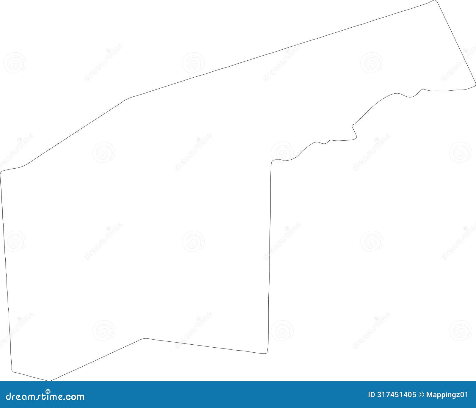 Saint Peter Barbados Outline Map Stock Illustration - Illustration of ...