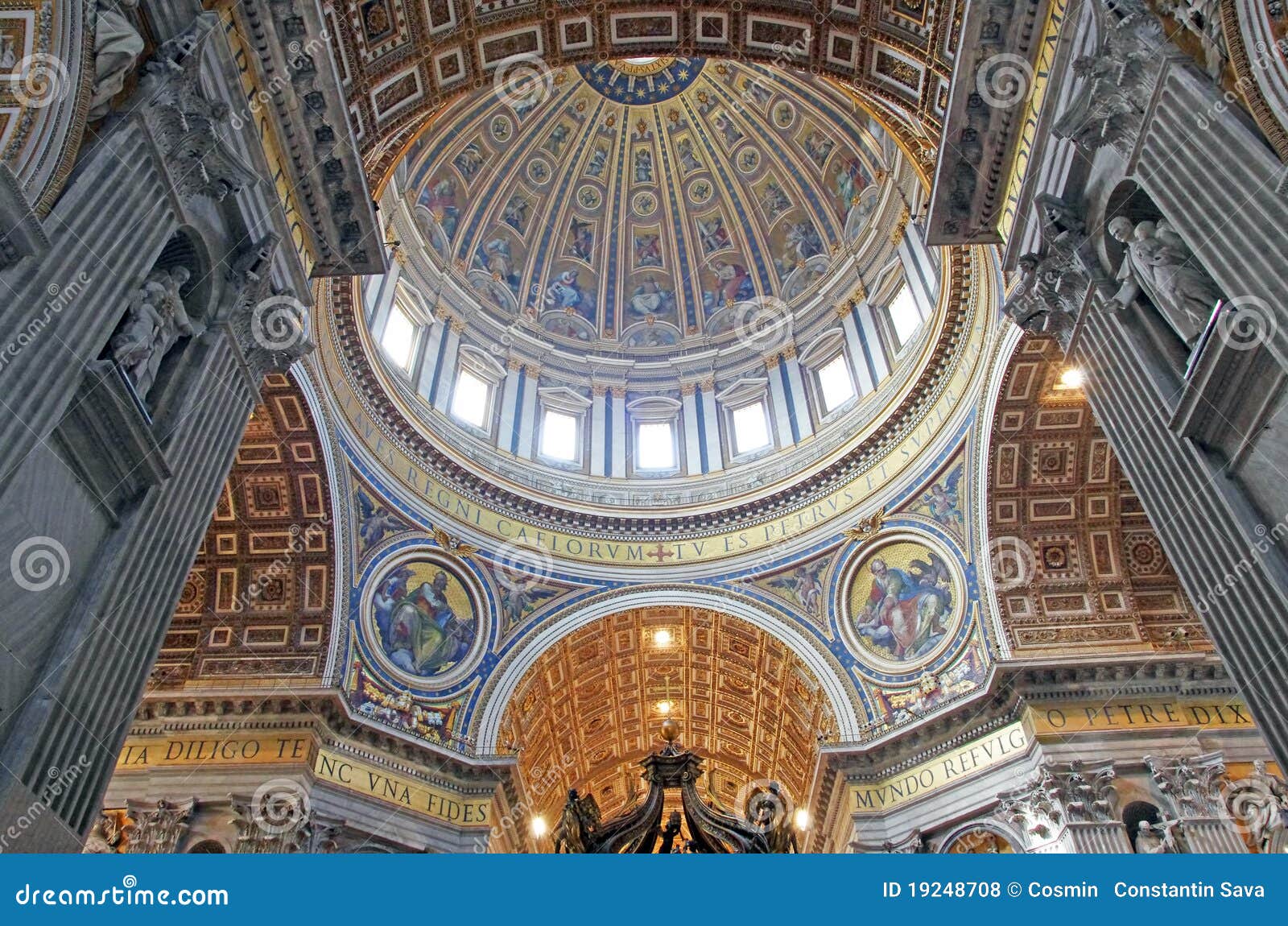 Saint Peter Dome editorial stock photo. Image of devotion - 19248708
