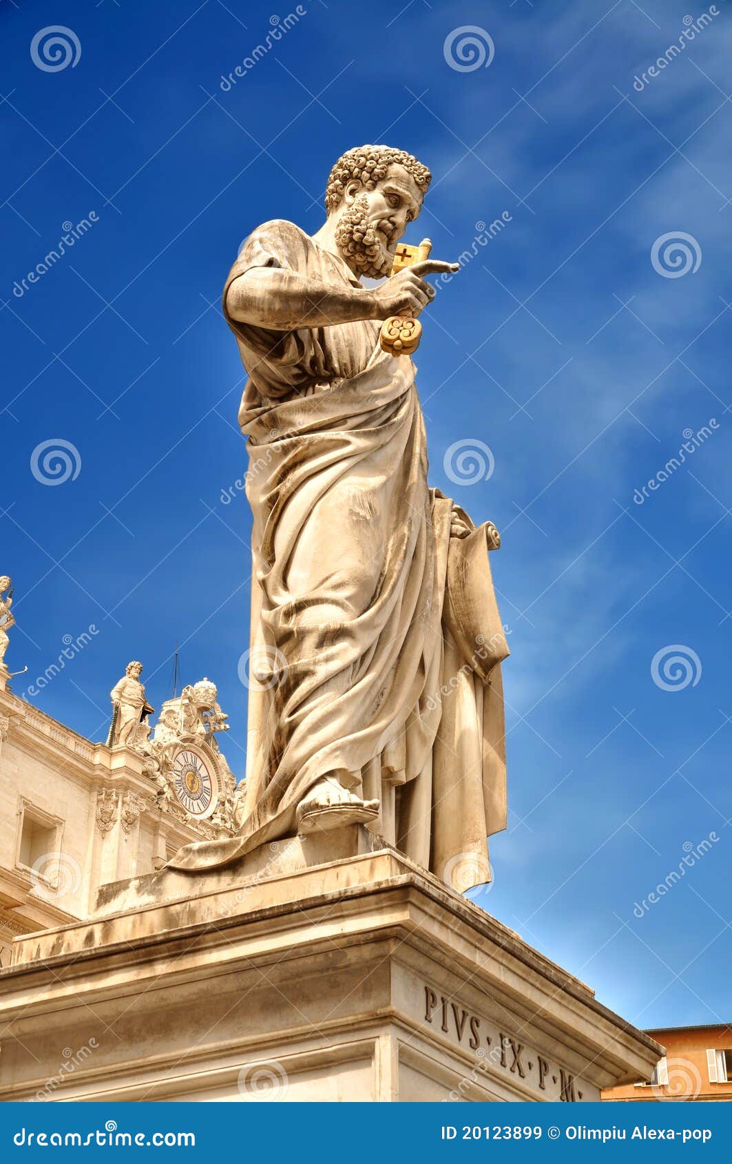 Saint Peter Holding the Key To Heaven Editorial Stock Image - Image of ...