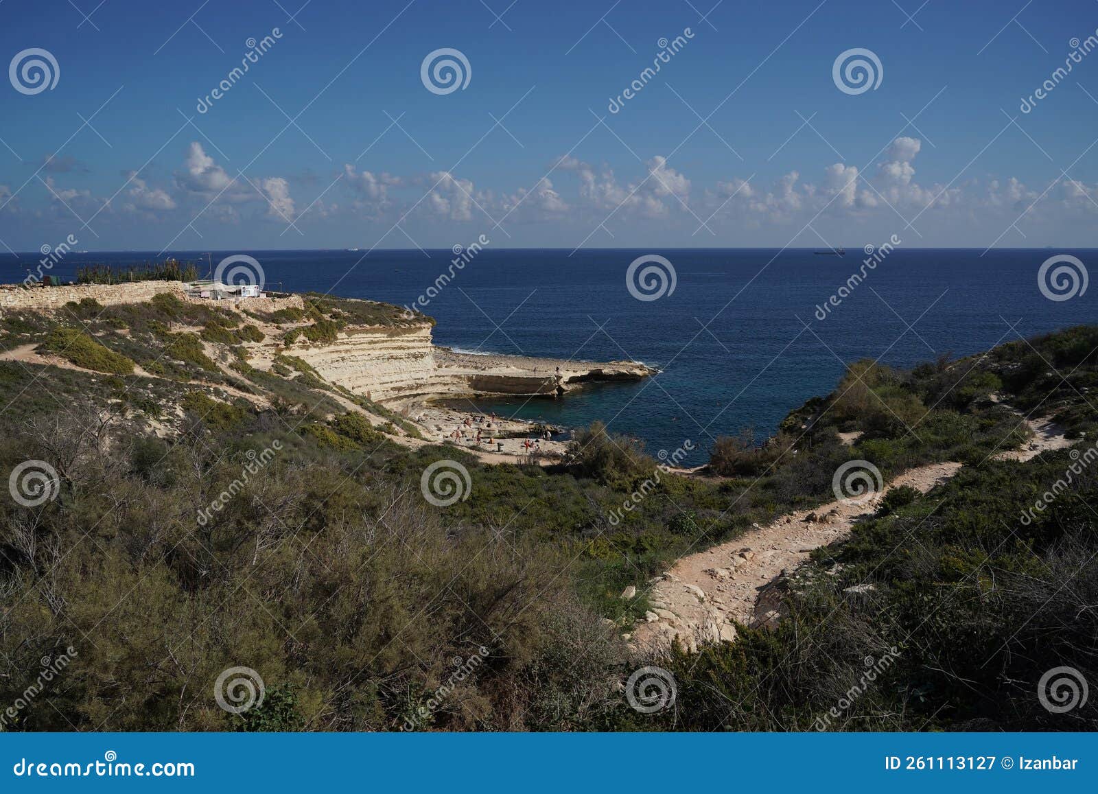 Saint Peter Pools Malta Rock Formation Hole on Rocks Stock Image ...