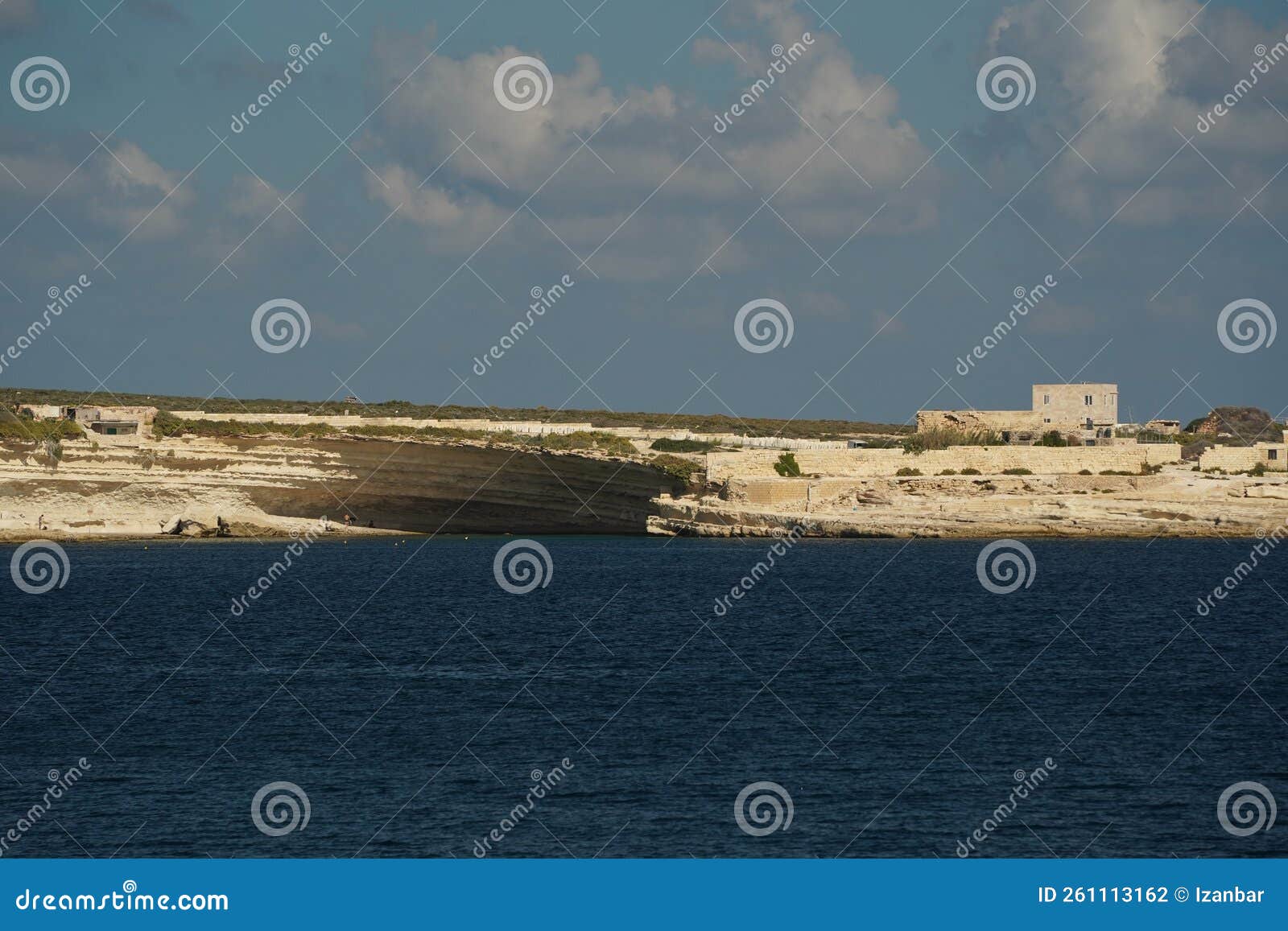 Saint Peter Pools Malta Rock Formation Hole on Rocks Stock Photo ...