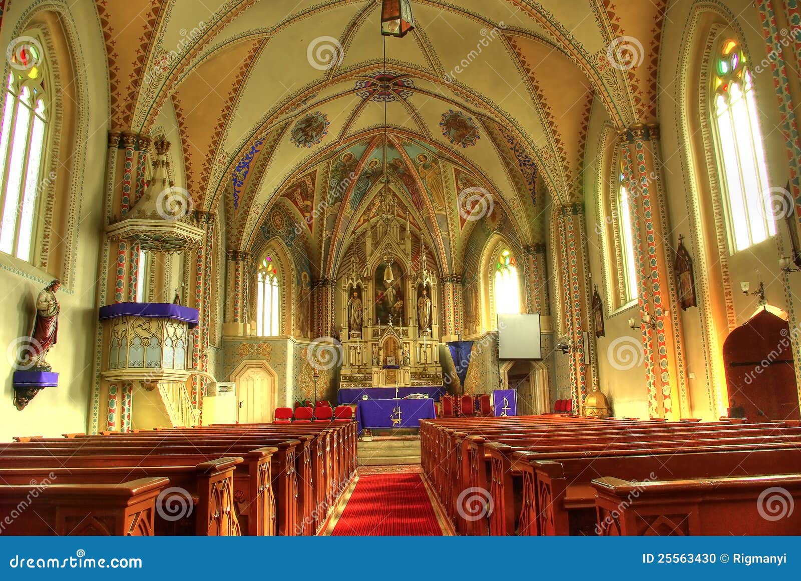 Saint Peter s church stock photo. Image of gothic, indoor - 25563430