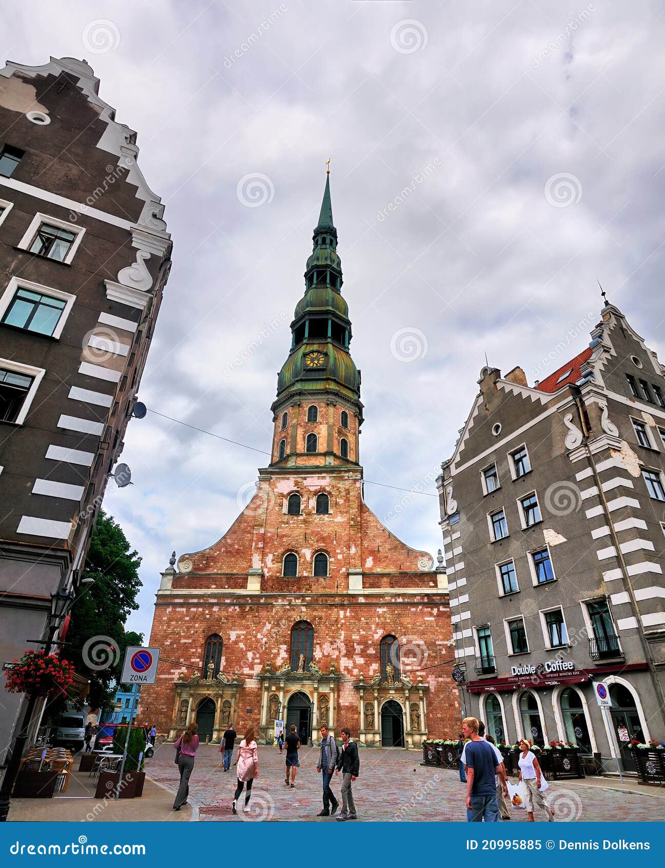 Saint Peter s Church, Riga editorial image. Image of tera - 20995885