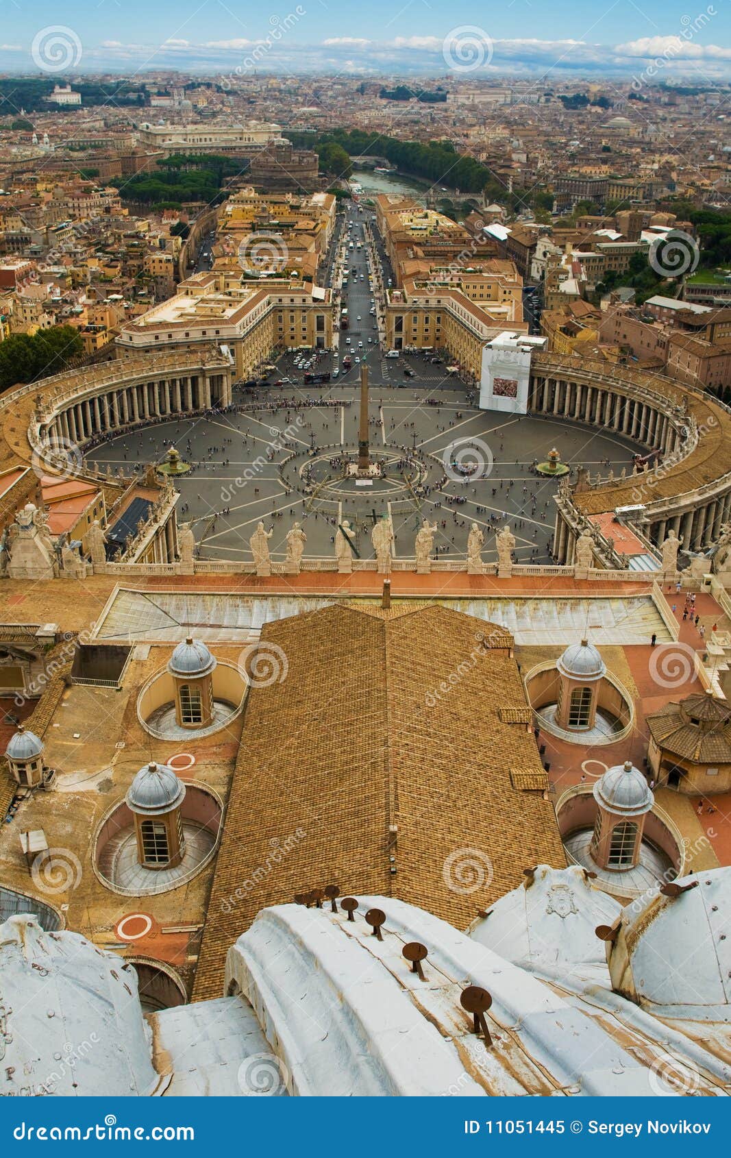 Saint Peter s Square stock image. Image of historical - 11051445