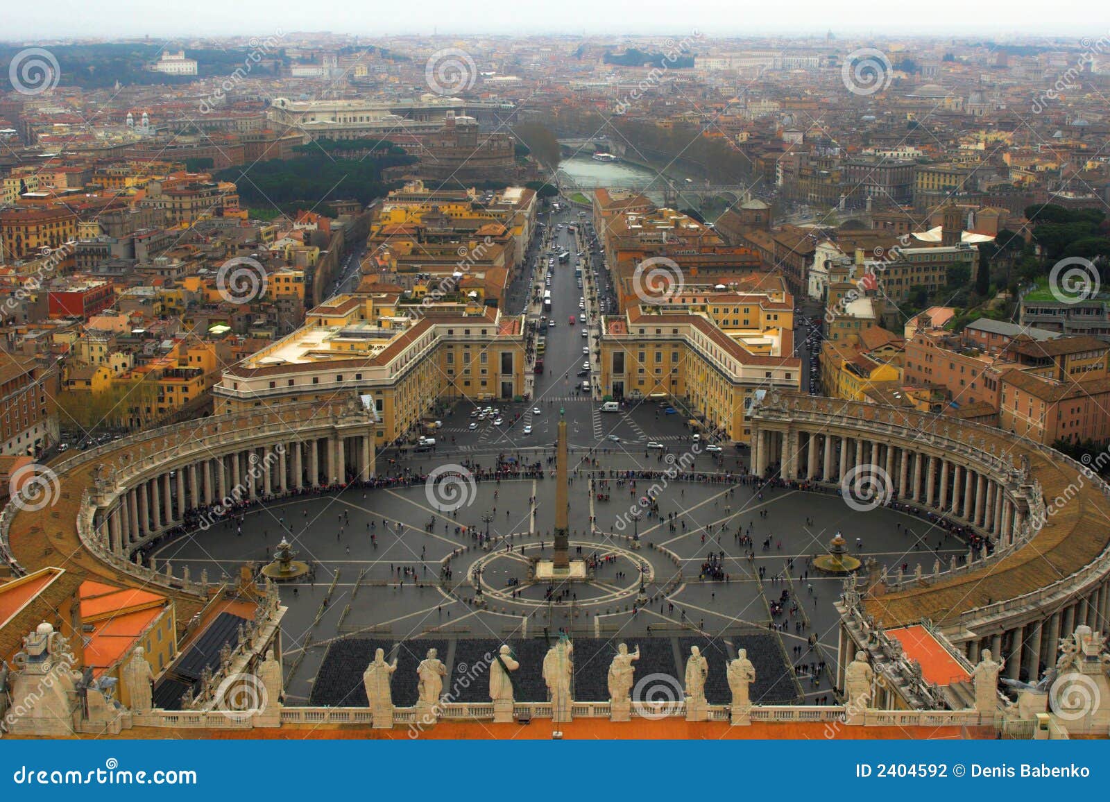 Saint Peter S Square in Rome Stock Photo - Image of city, church: 2404592