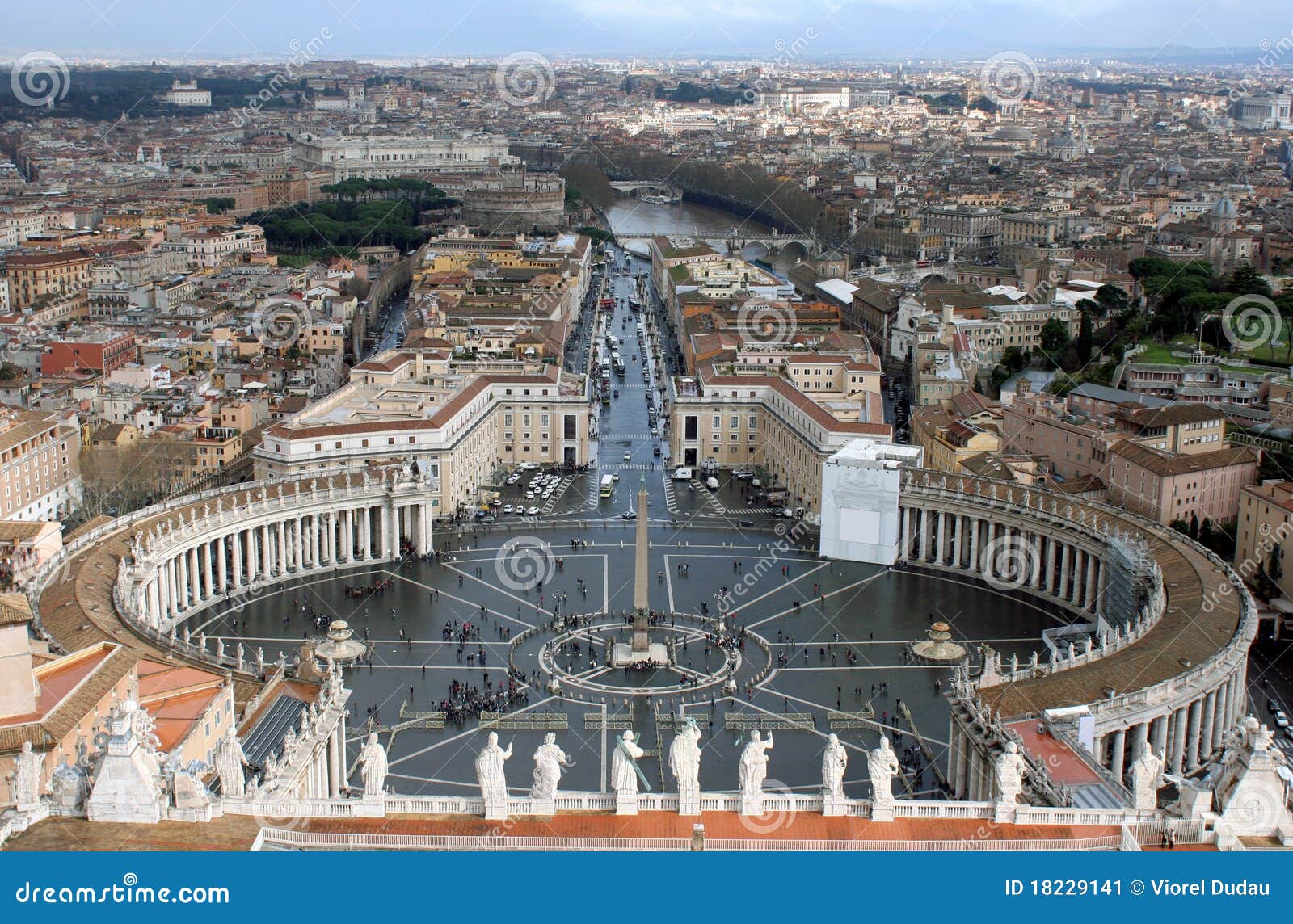 Saint Peter S Square. Rome. Italy. Stock Image - Image of destination ...