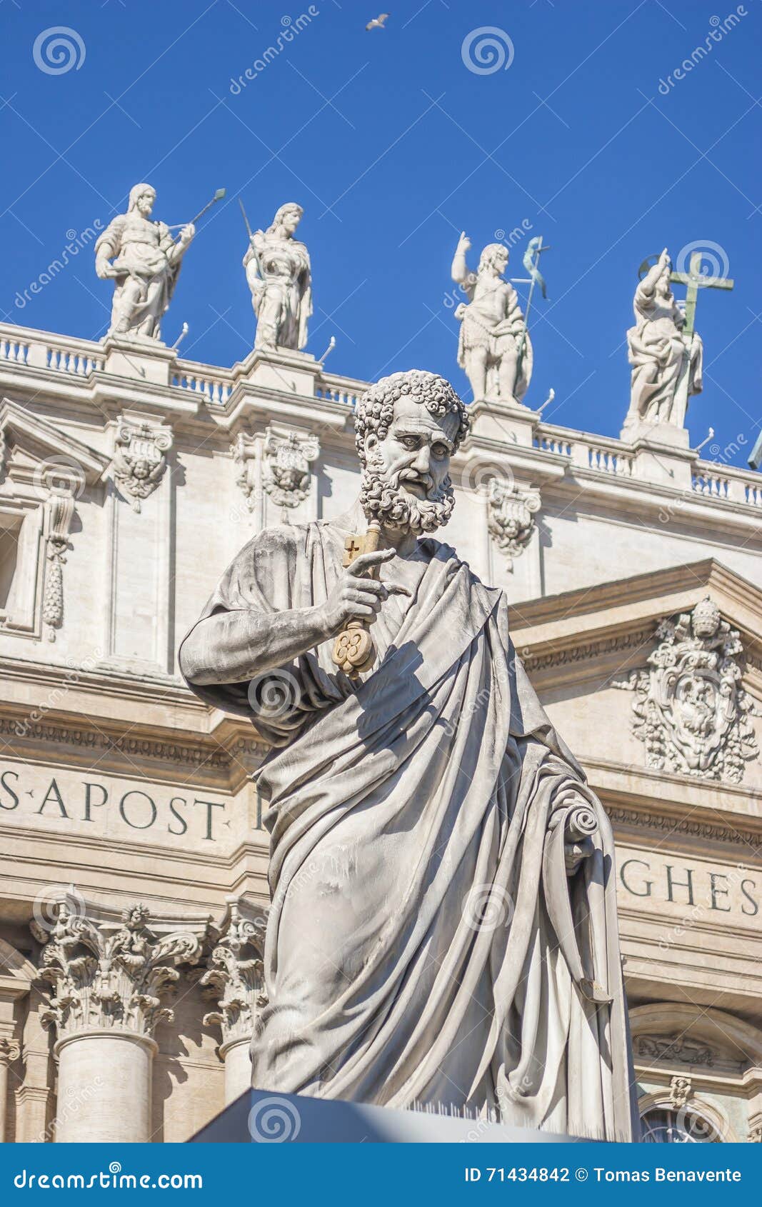 Saint Peter S Statue at St Peter S Piazza, Editorial Photography ...