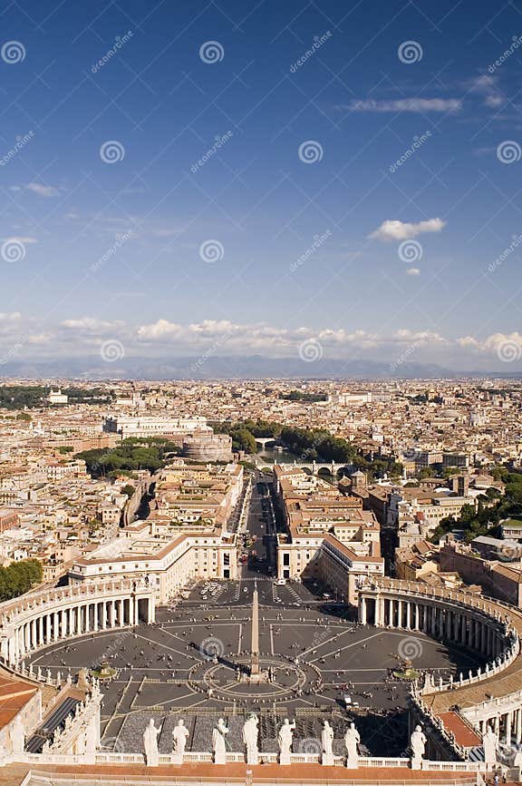 Saint Peter Square stock photo. Image of architecture - 6644150