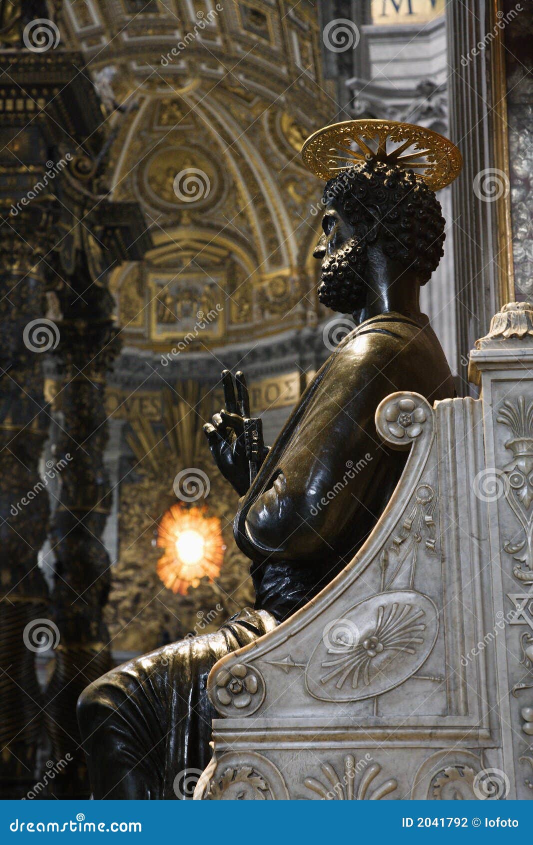 Saint Peter Statue in Saint Peter S. Editorial Photography - Image of ...