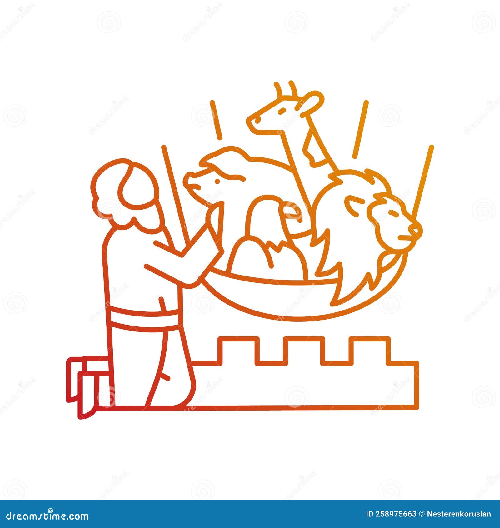 Saint Peter Vision Gradient Linear Vector Icon Stock Vector ...