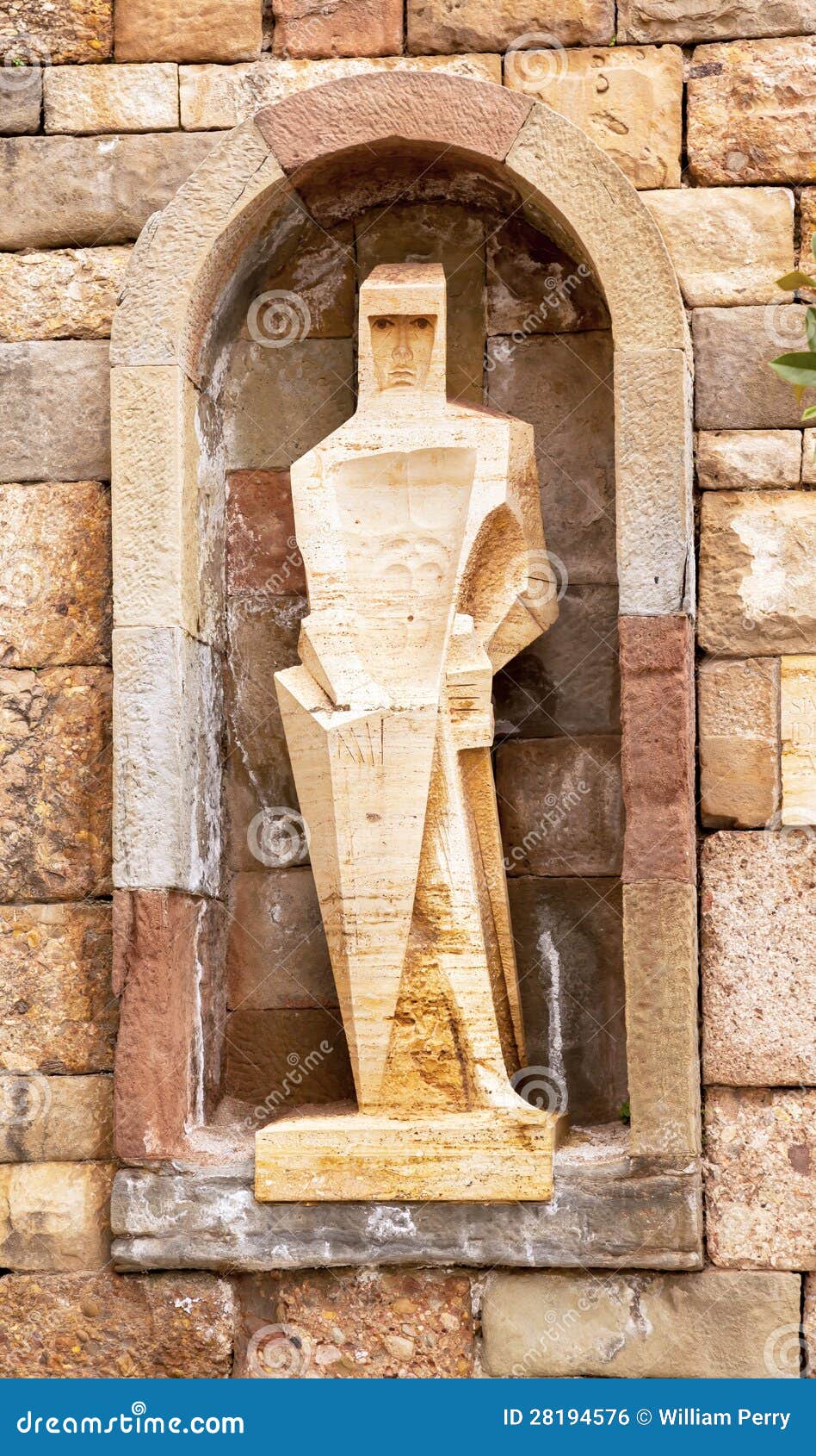 Saint Ramon Llull Statue by Subirachs Monastery Montserrat Spain Stock ...