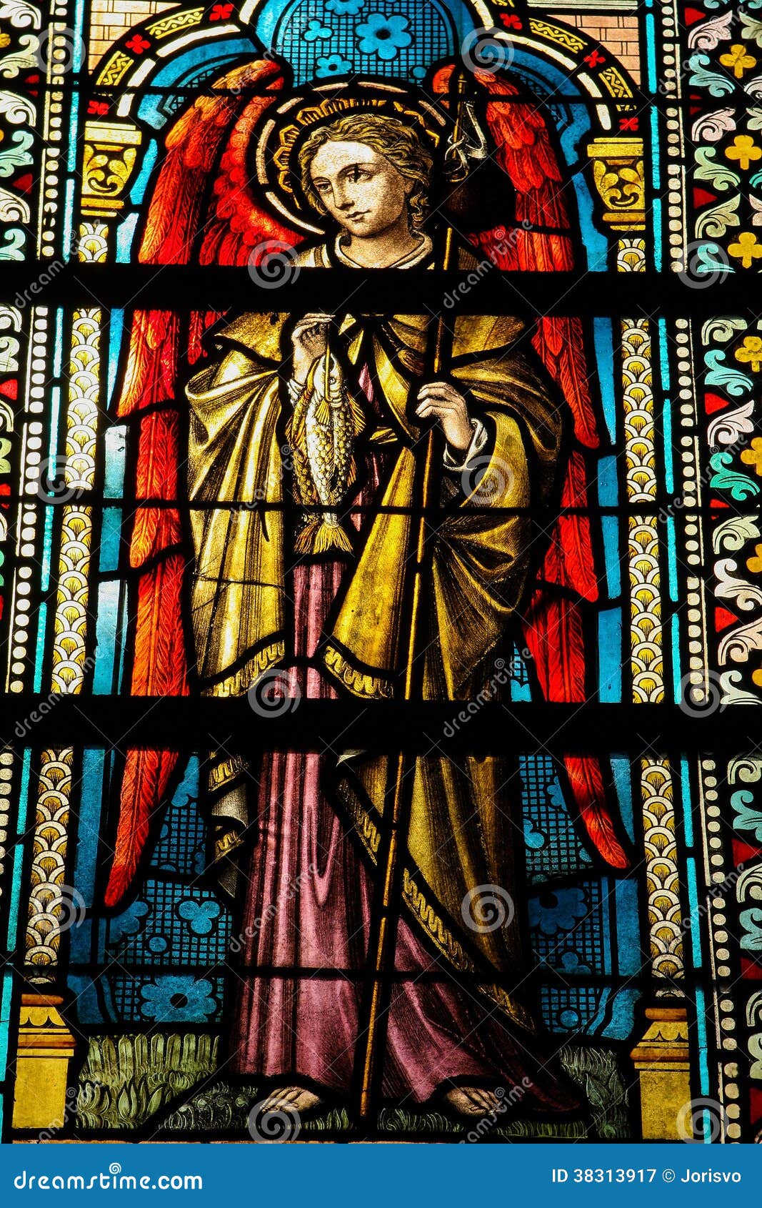 Saint Raphael stock image. Image of window, wallonia - 38313917