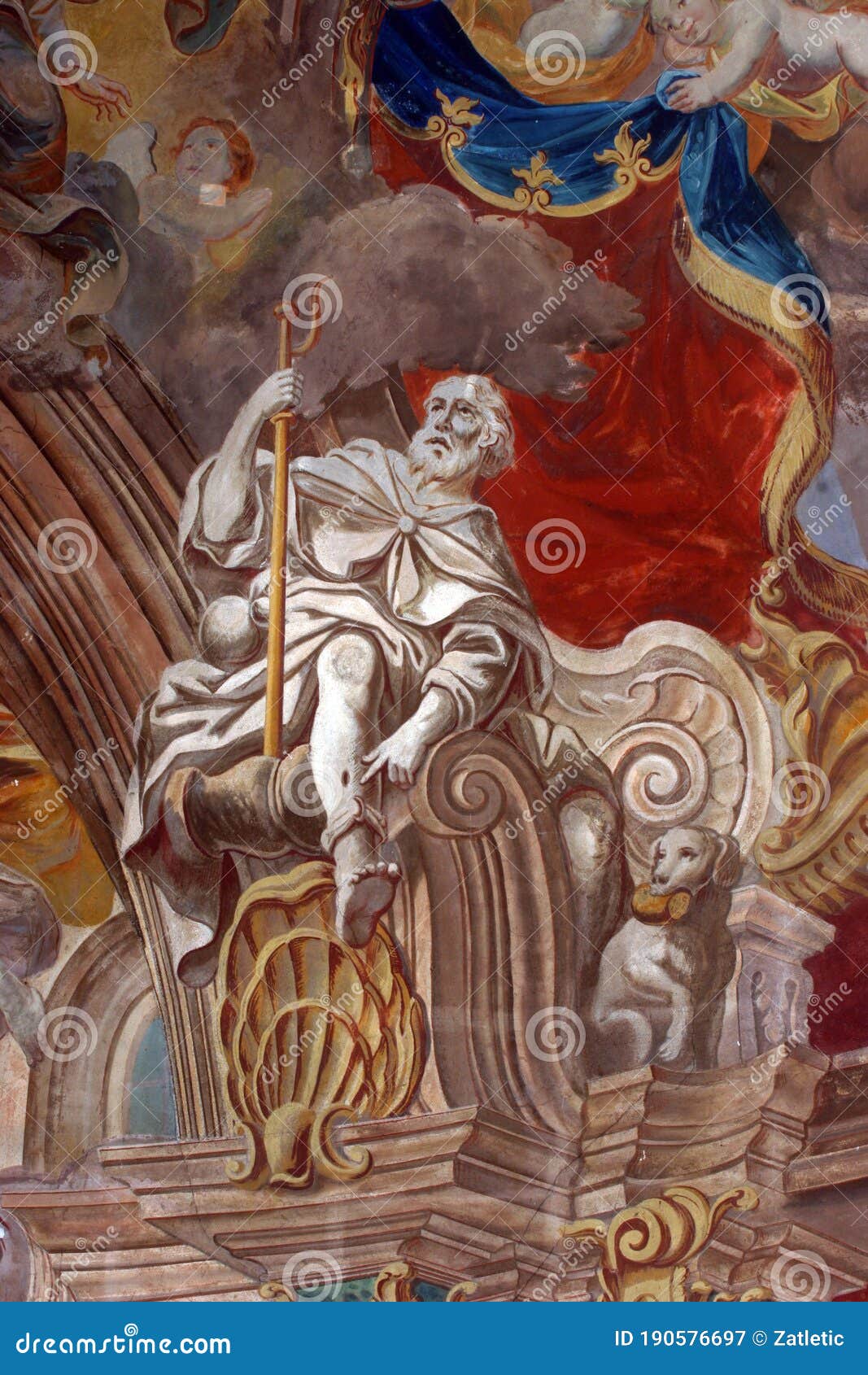 Saint Roch stock image. Image of saint, color, christian - 190576697