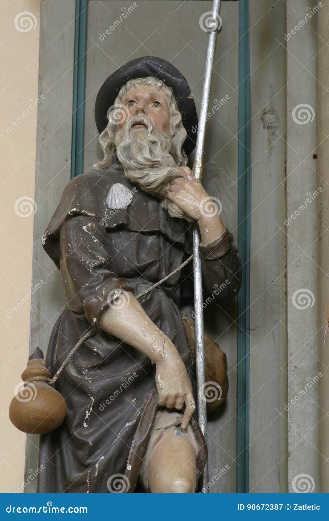 Saint Roch stock image. Image of artwork, architecture - 90672387