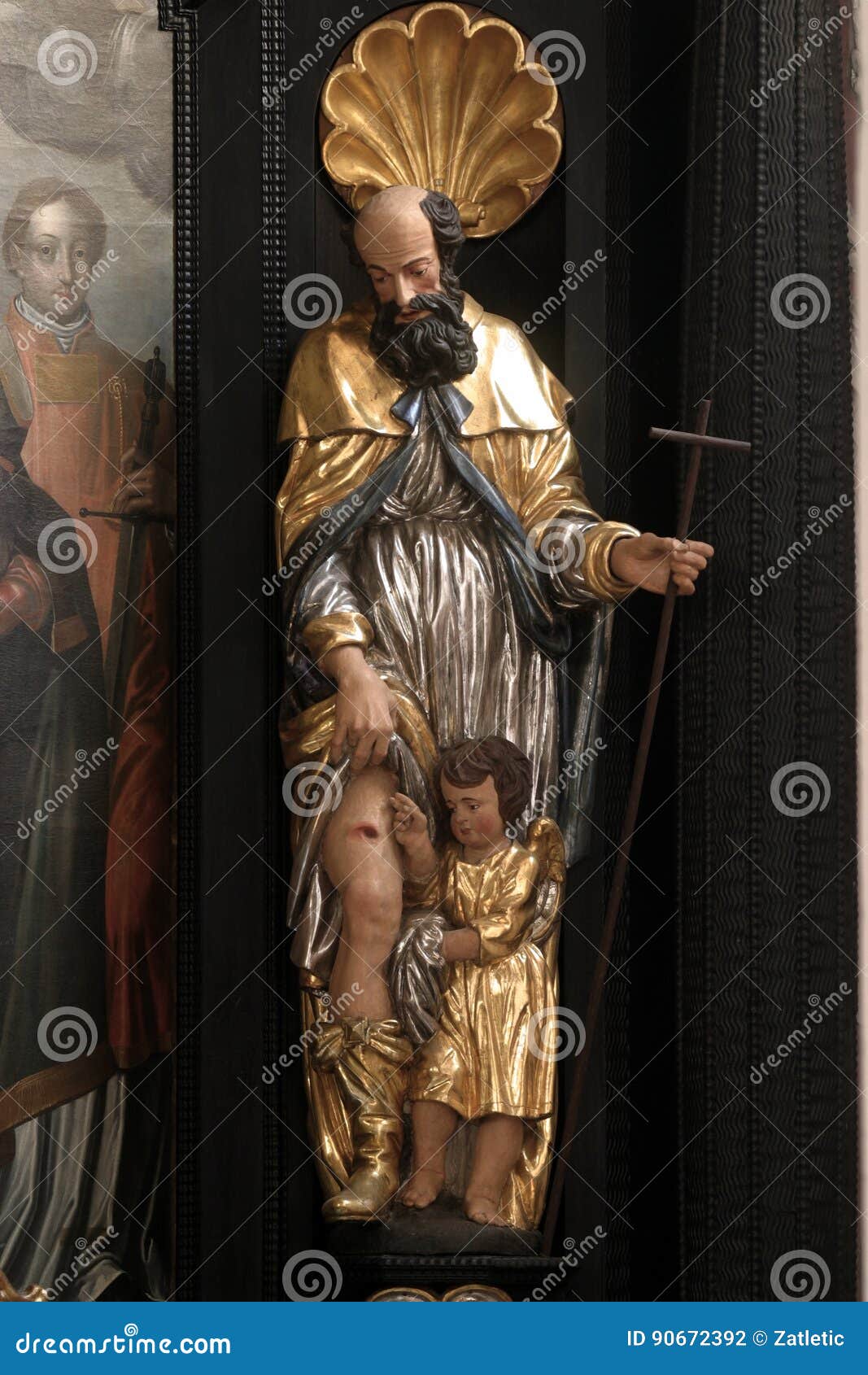 Saint Roch stock photo. Image of decor, catholicism, arhitecture - 90672392