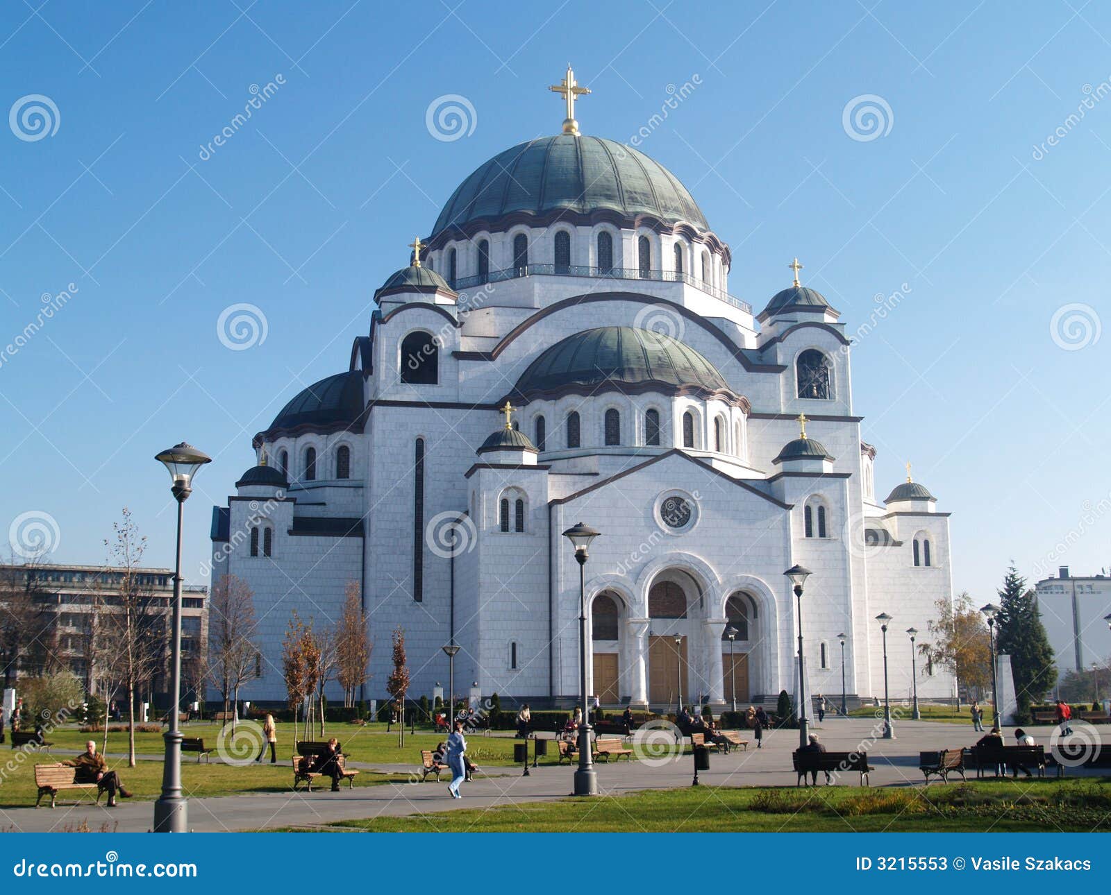 Saint Sava Church stock image. Image of telephone, walk - 3215553