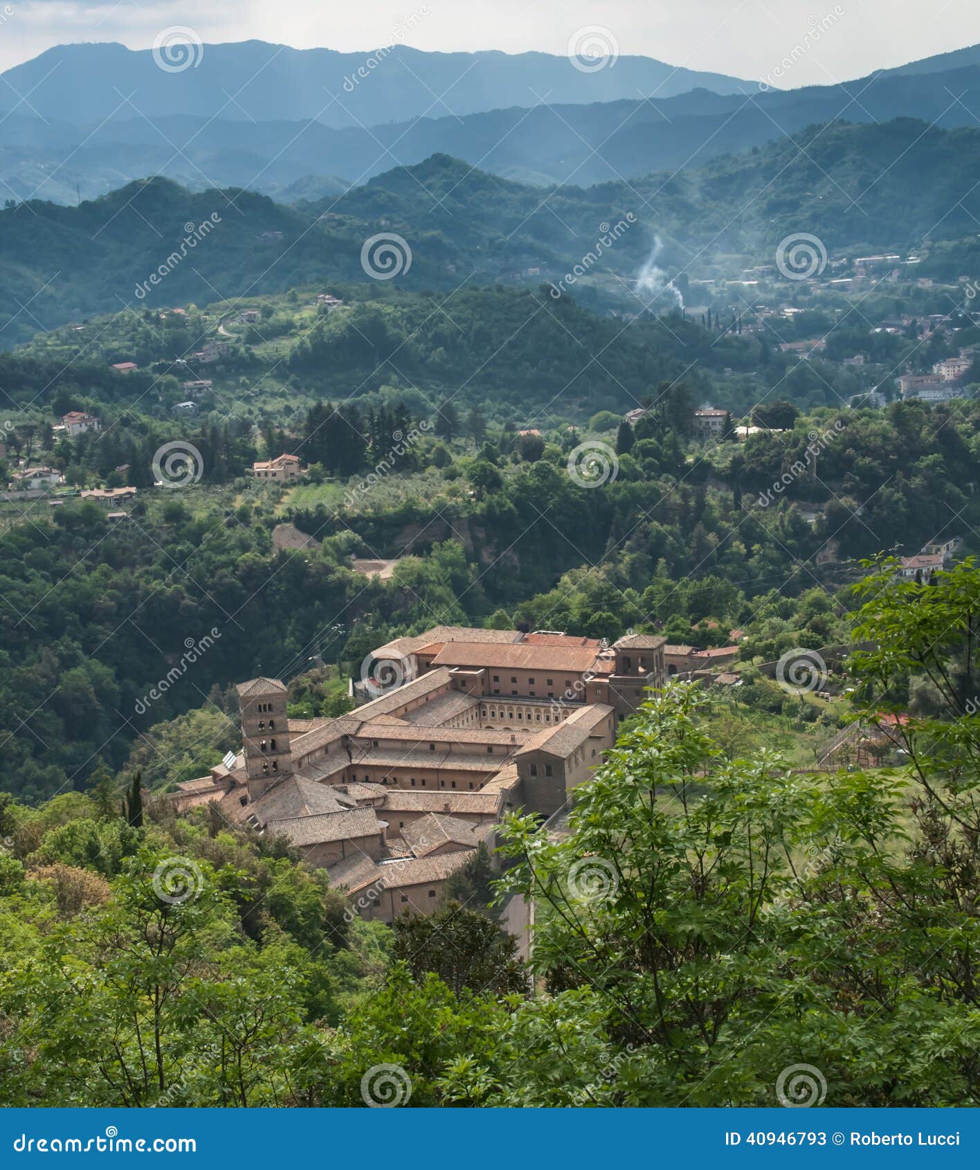Saint Scolastica Monastery, Subiaco Stock Image - Image of abbe, bell ...