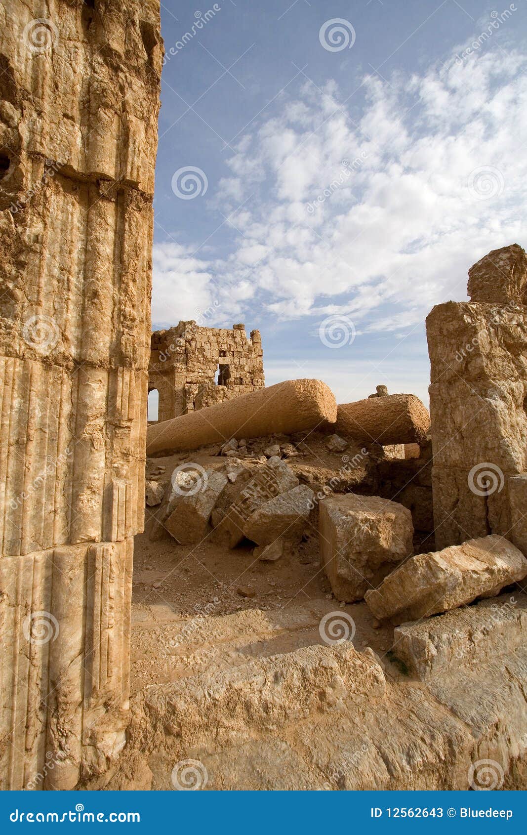 Saint Sergius Basilica at Rasafa Stock Image - Image of travel ...