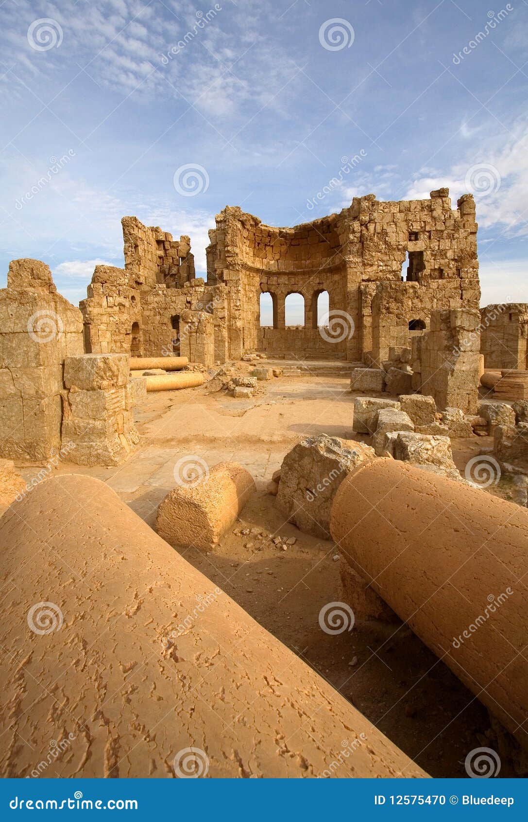 Saint Sergius Basilica at Rasafa Stock Photo - Image of diocletian ...