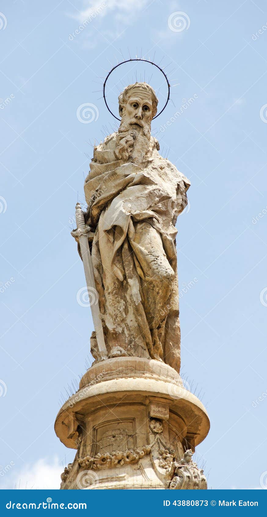 Saint Statue, Murcia Cathedral Stock Image - Image of avinguda, church ...
