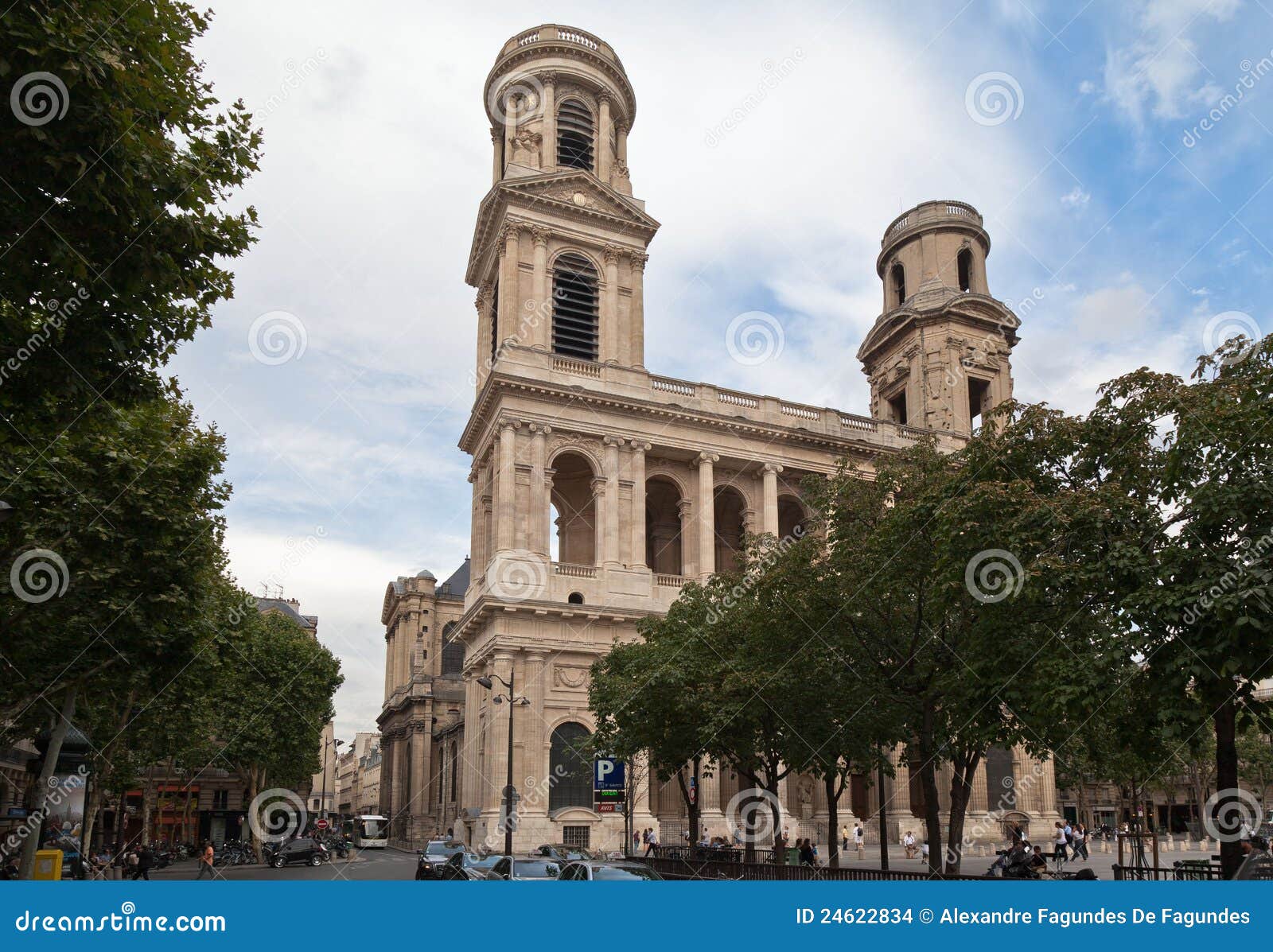 Saint Sulpice Church Paris stock photo. Image of sulpice - 24622834