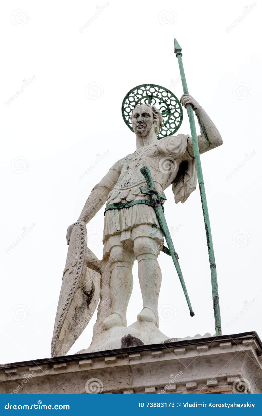 Saint Theodore Column in Venice Stock Image - Image of veneto, theodore ...