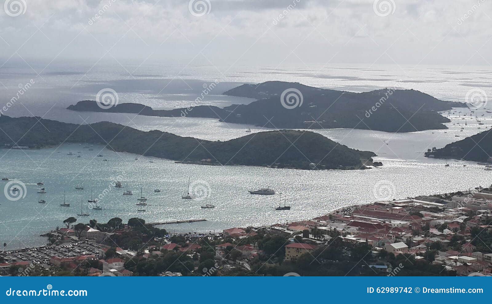 Saint Thomas Island. stock photo. Image of saint, view - 62989742
