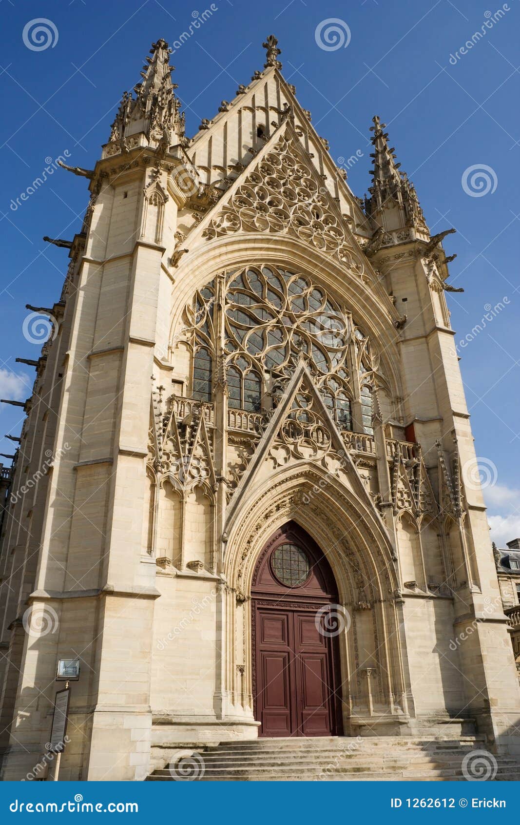The Sainte-Chapelle (Holy Chapel) Stock Photo - Image of fortified ...