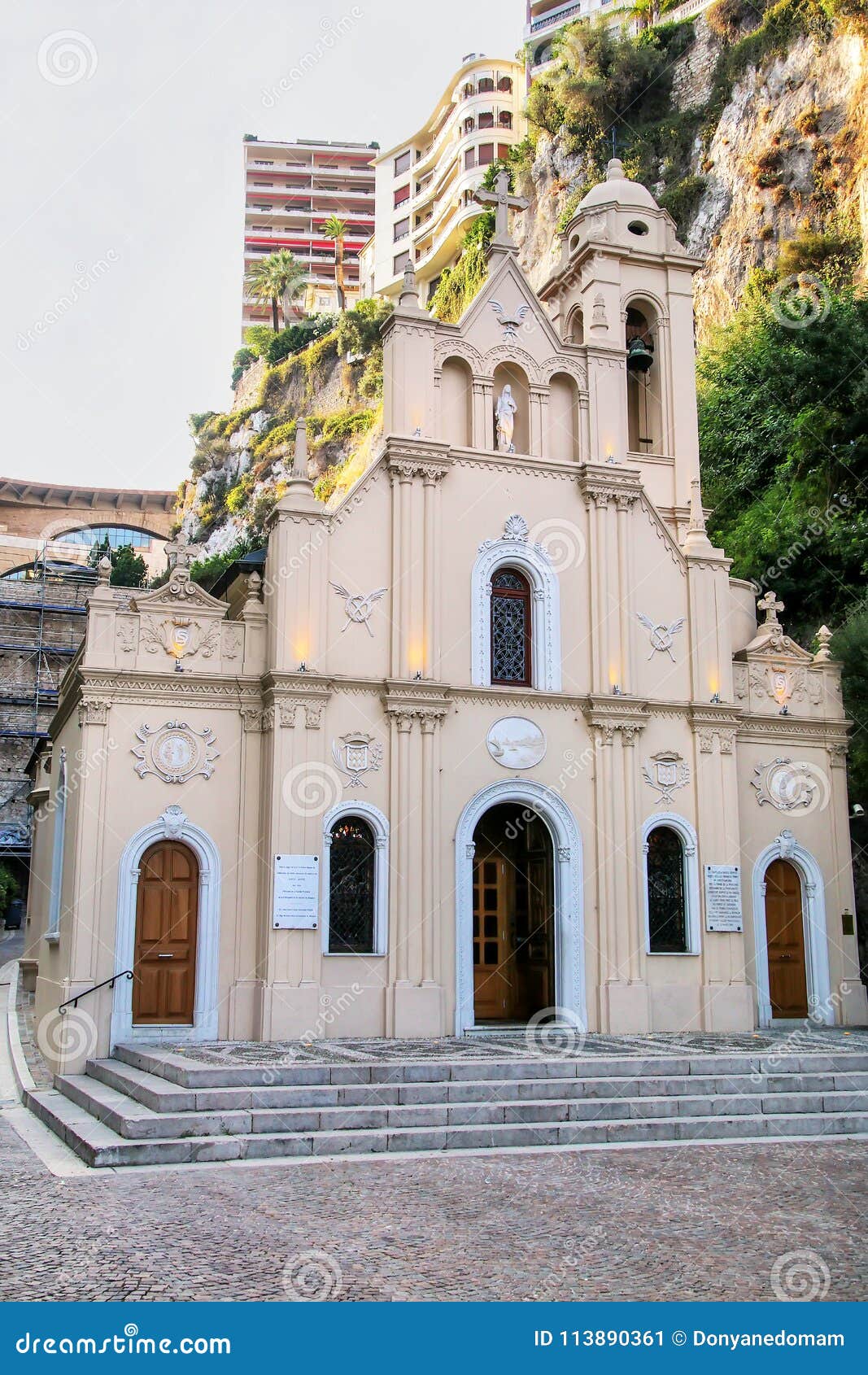 Sainte-Devote Chapel in Monaco. Stock Image - Image of city, monaco ...
