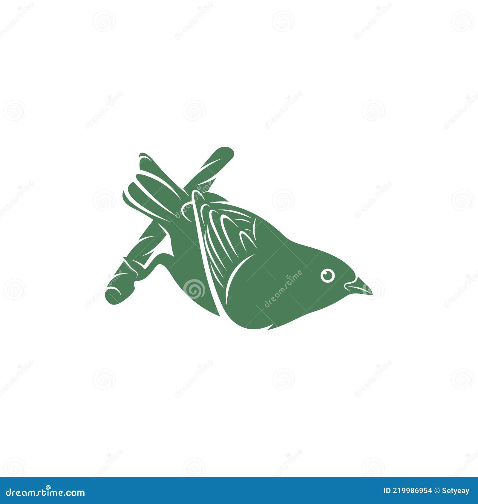 Saira Amarela Bird Vector Illustration. Saira Amarela Bird Logo Design ...