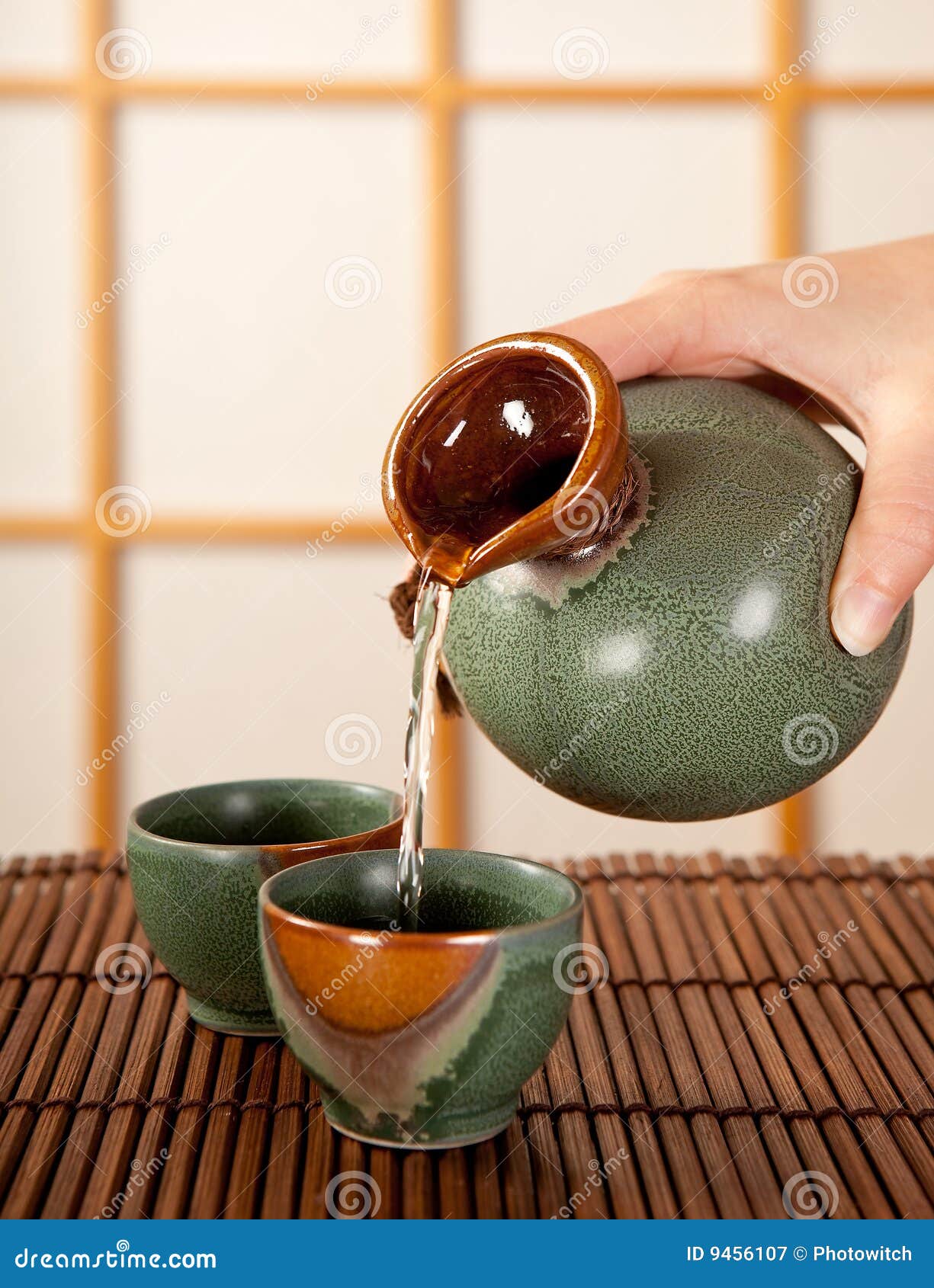 Sake for two stock image. Image of liquor, alcohol, pitcher - 9456107