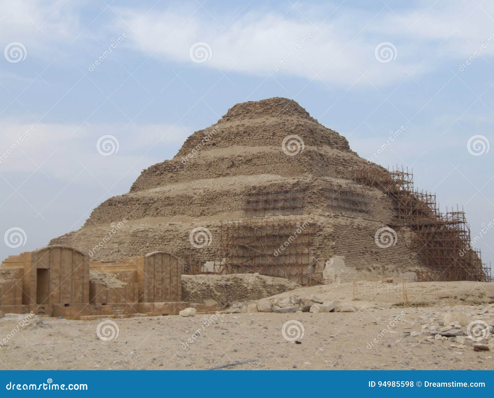 Sakkara pyramids stock photo. Image of architecture, sakkara - 94985598