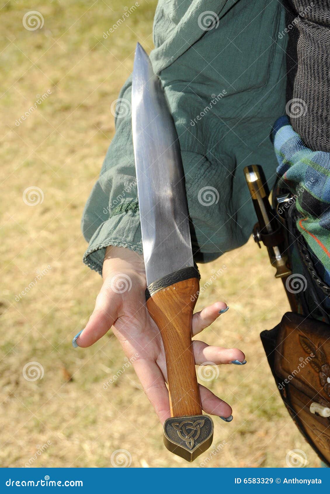 Saksische Dolk stock afbeelding. Image of gevaar, helder - 6583329