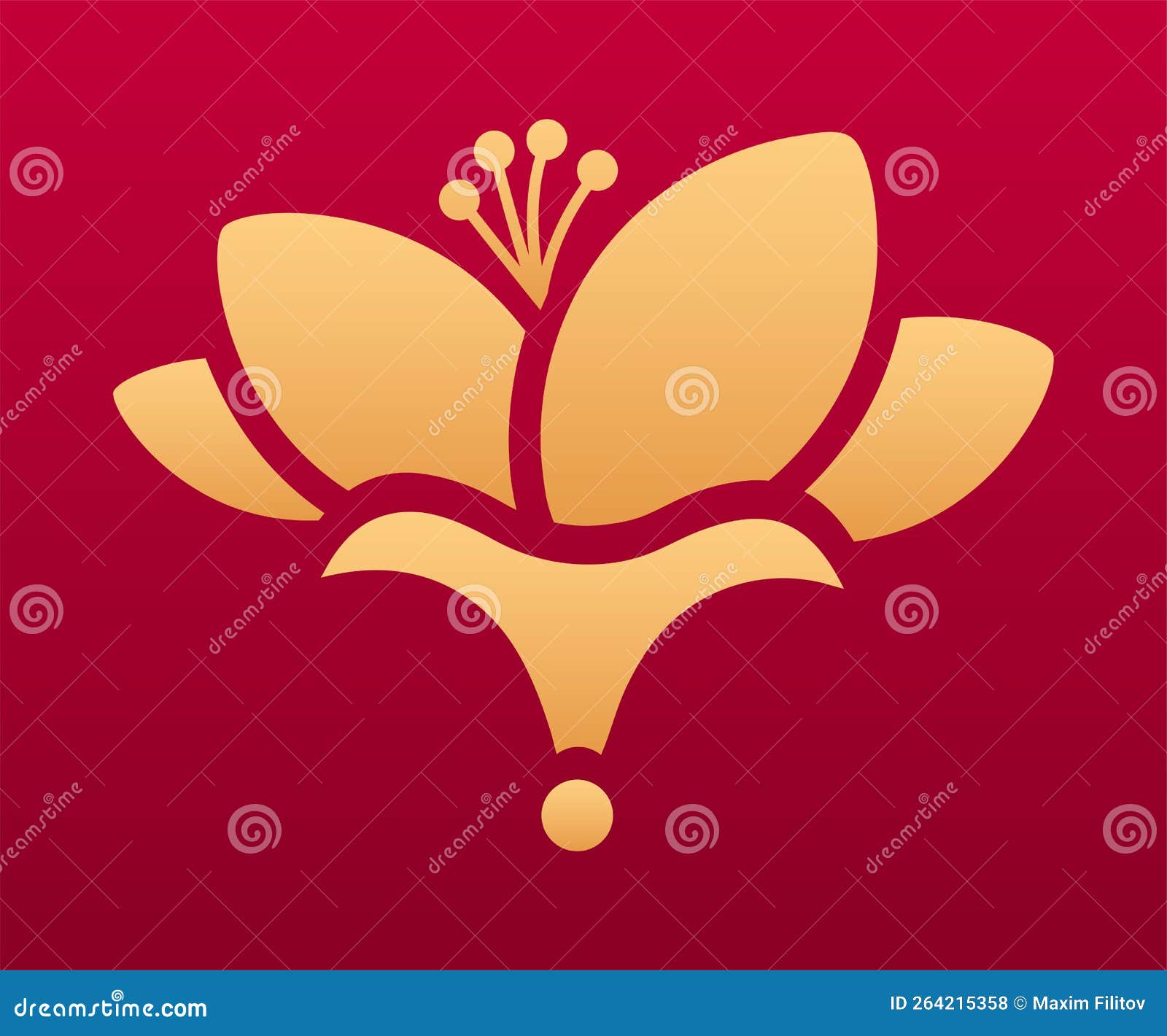 Sakura Flower Decorative Element. Chinese Traditional Floral Decorative ...