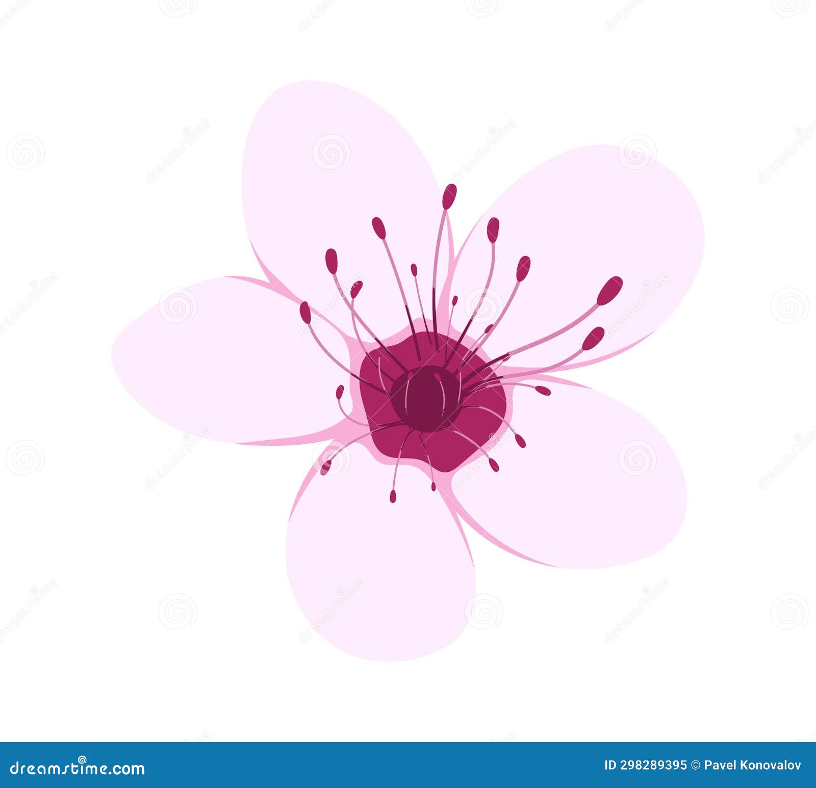 Sakura Flower Element stock vector. Illustration of vector - 298289395