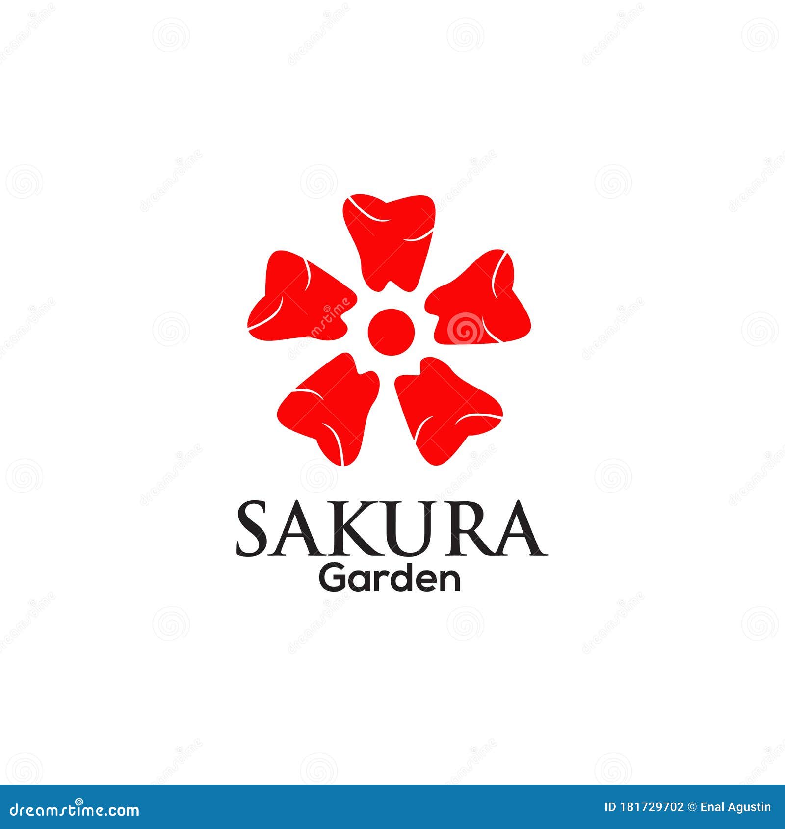 Sakura Flower Icon Logo Design Template Stock Vector - Illustration of ...