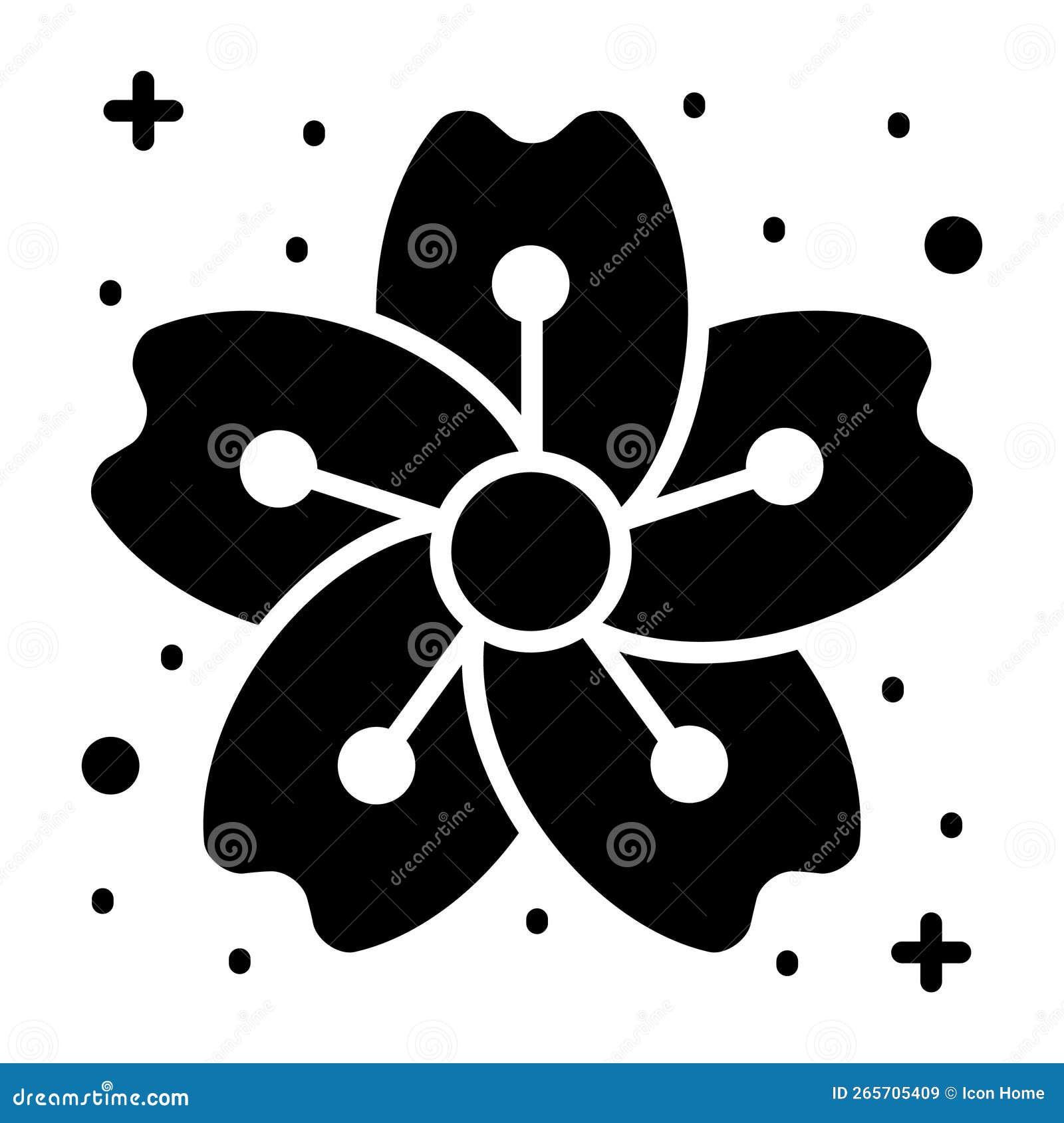 Sakura Flower Vector Design, Cherry Blossom Stock Vector - Illustration ...
