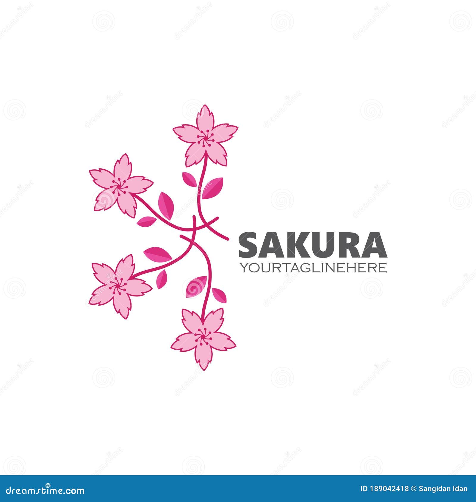 Sakura Flower Vector Illustration Design Stock Vector - Illustration of ...